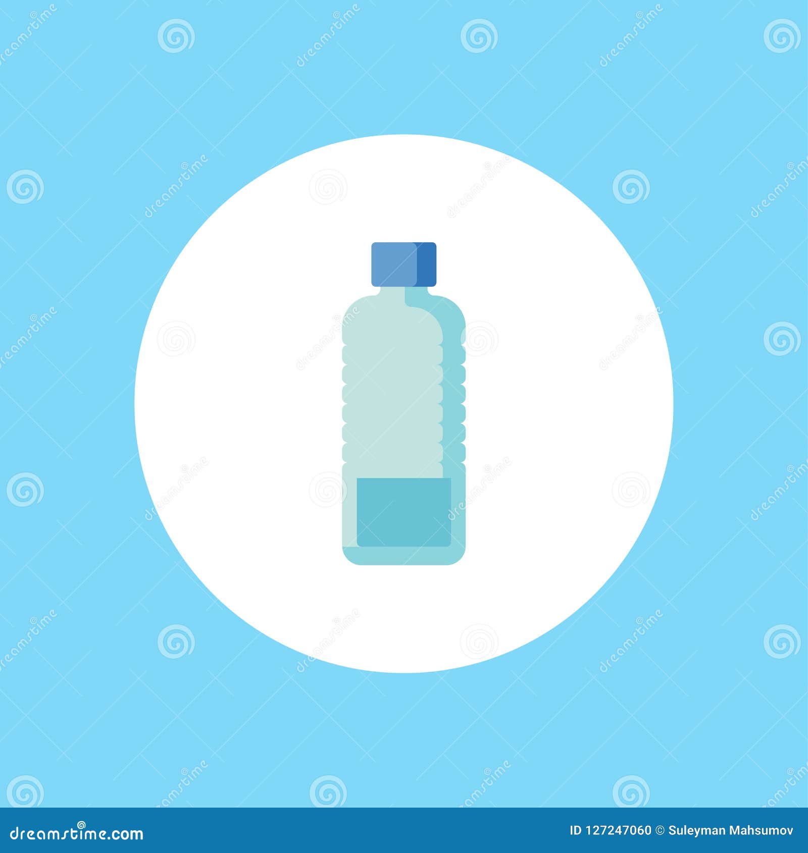Water Bottle Vector Icon Sign Symbol Stock Vector - Illustration of ...
