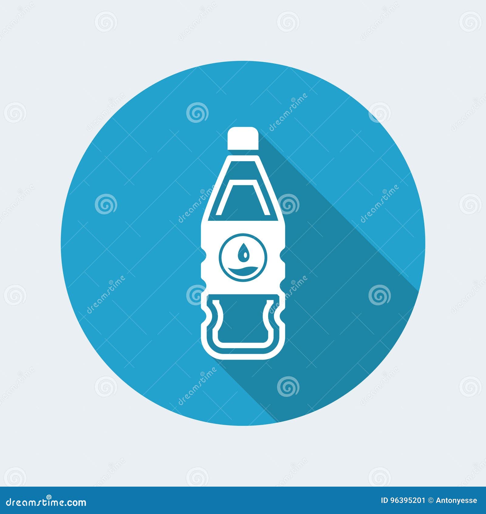 Water bottle stock vector. Illustration of isolated, symbol - 96395201