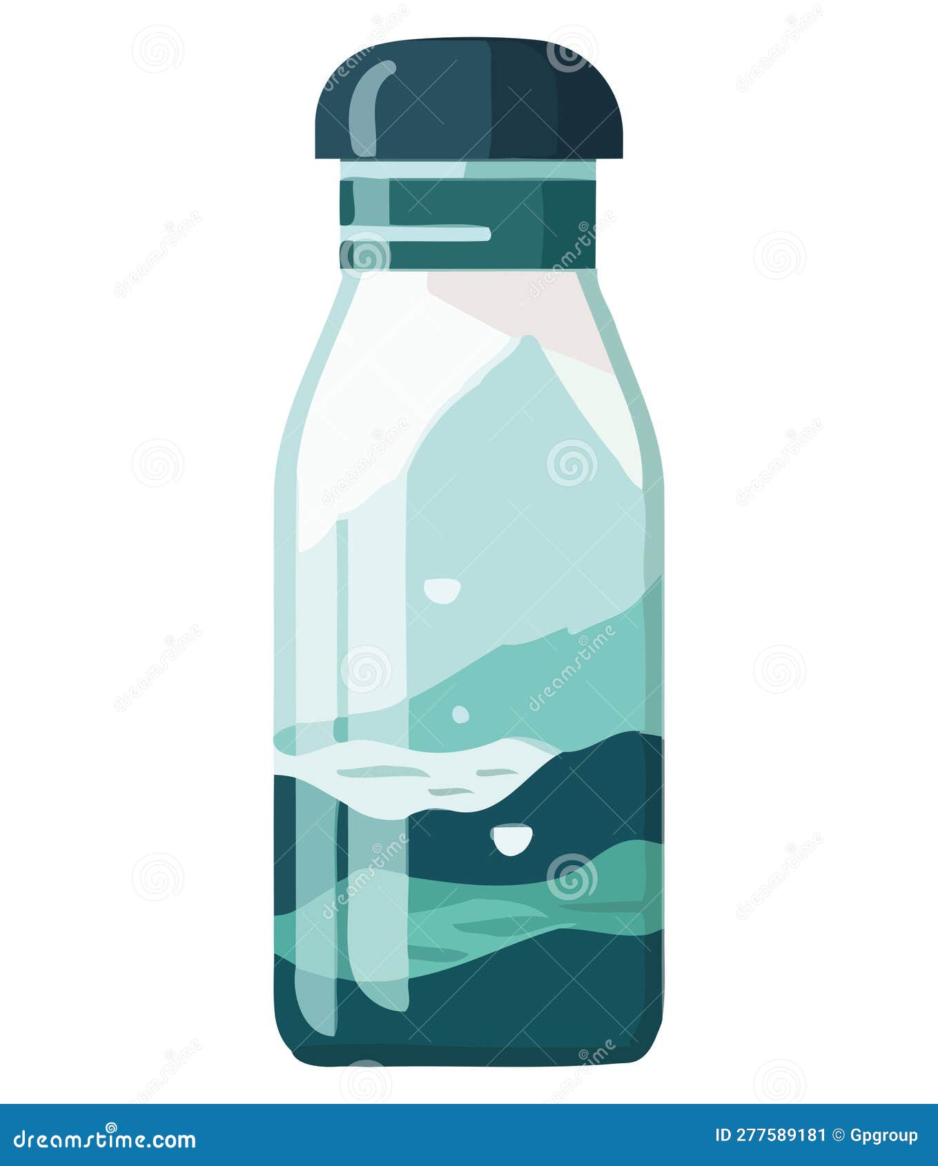 Water bottle vector stock vector. Illustration of flat - 277589181