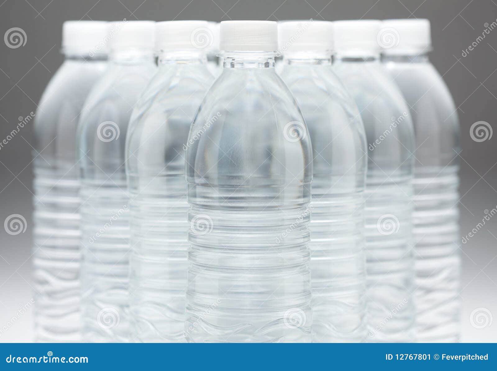 Water Bottles Abstract stock image. Image of mineral - 12767801