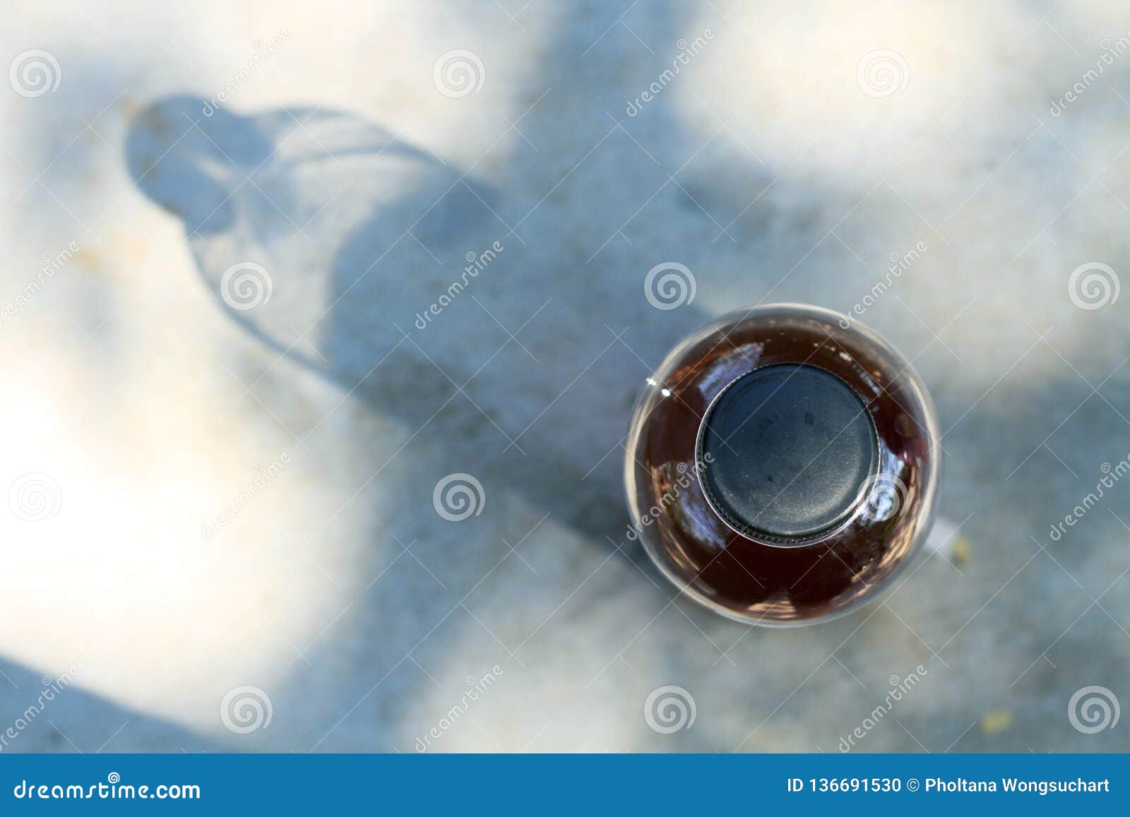 Water Bottles that are Exposed To Light Cause Shadows To Fall on the ...