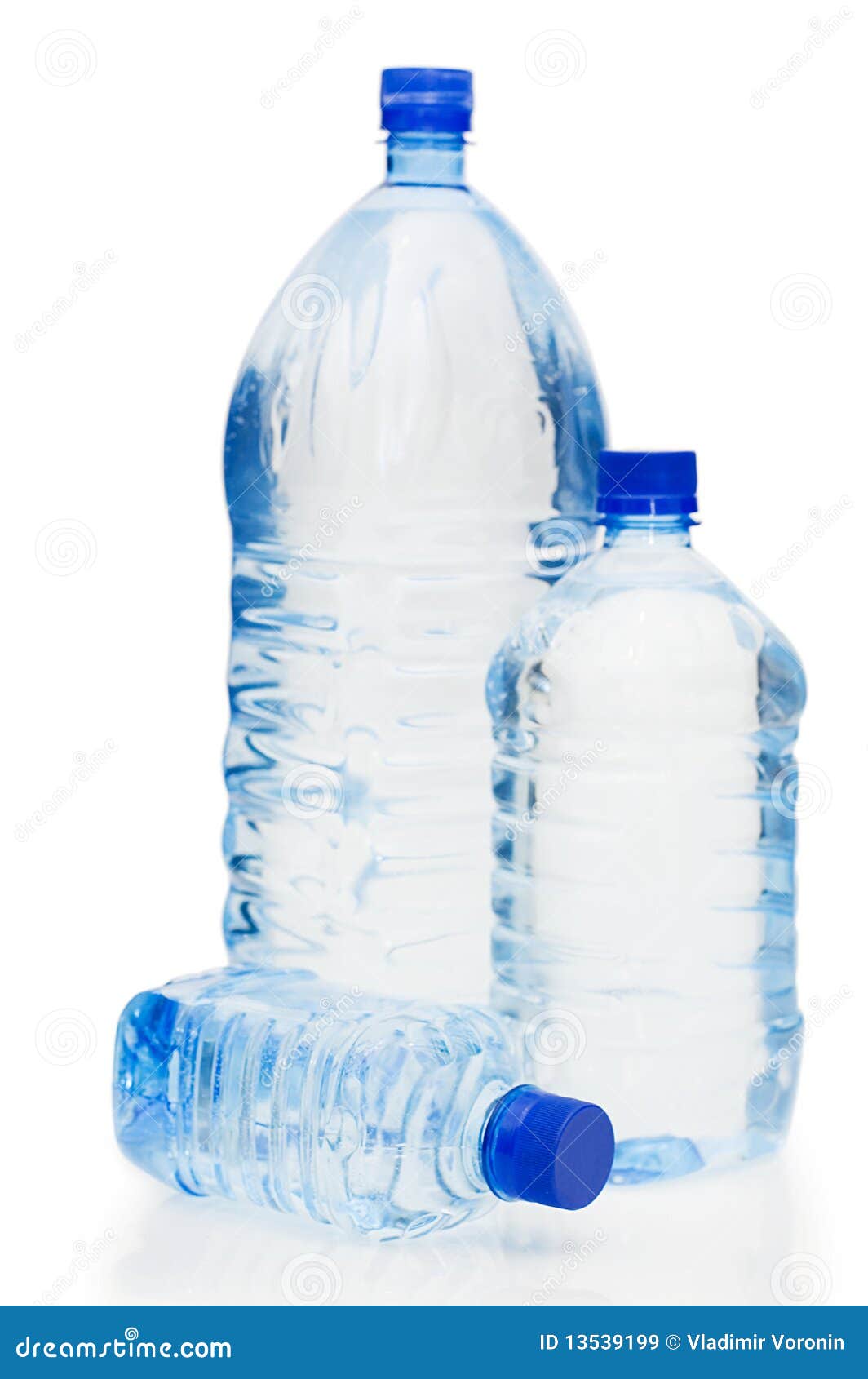 Water Bottles Isolated on the White Background Stock Image - Image of ...