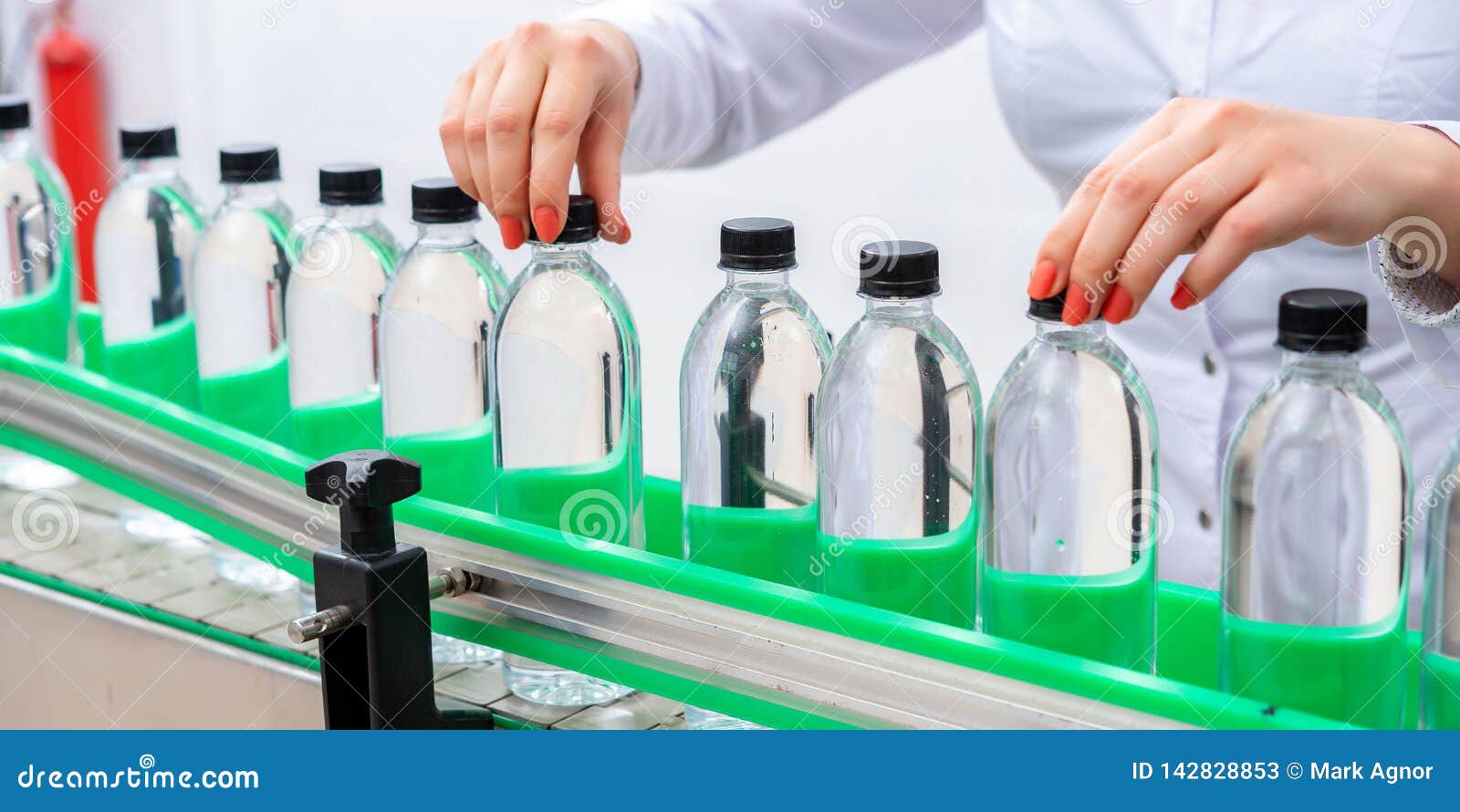 Water Bottling Line for Processing and Bottling Pure Spring Water Stock ...
