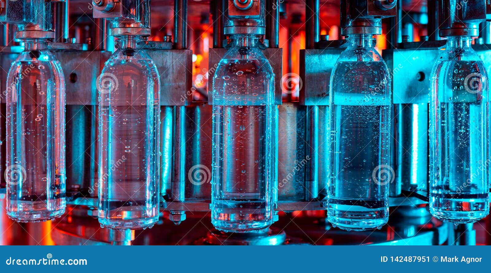 Water Bottling Line for Processing and Bottling Pure Spring Water Stock ...