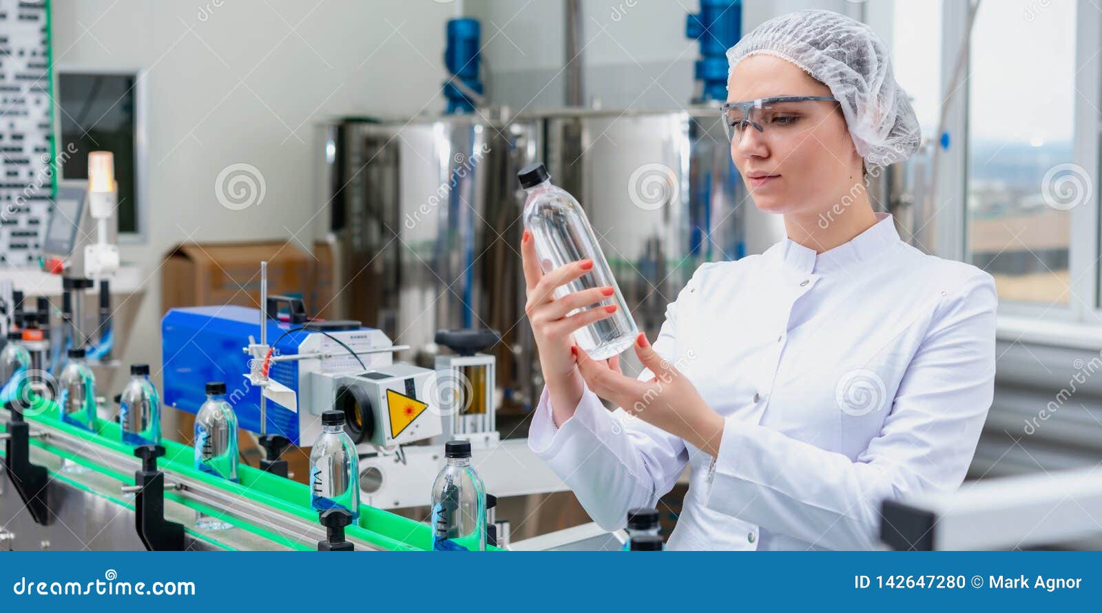 Water Bottling Line for Processing and Bottling Pure Spring Water Stock ...