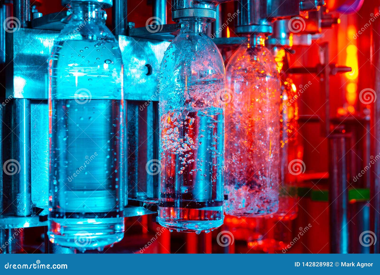 Water Bottling Line for Processing and Bottling Pure Spring Water Stock ...