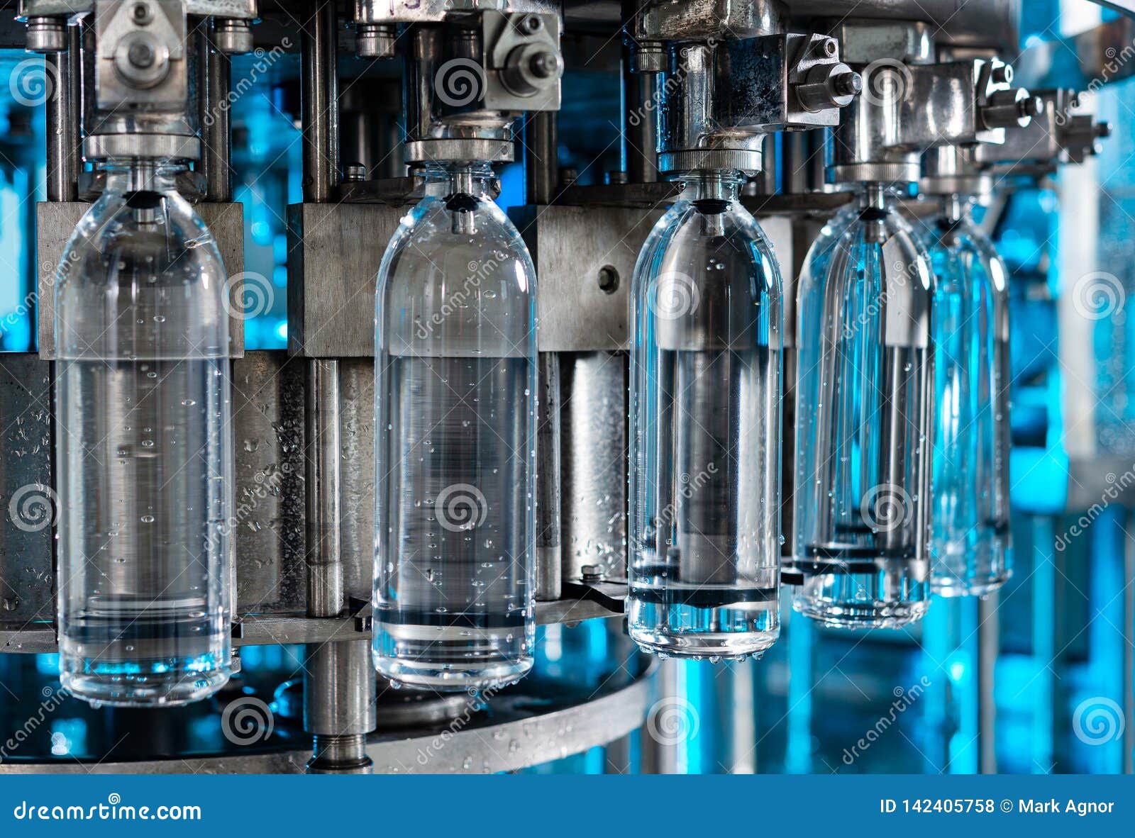 Water Bottling Line for Processing and Bottling Pure Spring Water Stock ...