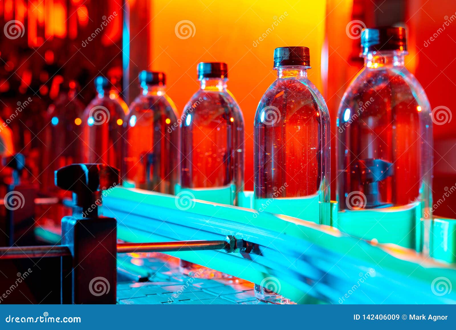 Water Bottling Line for Processing and Bottling Pure Spring Water Stock ...