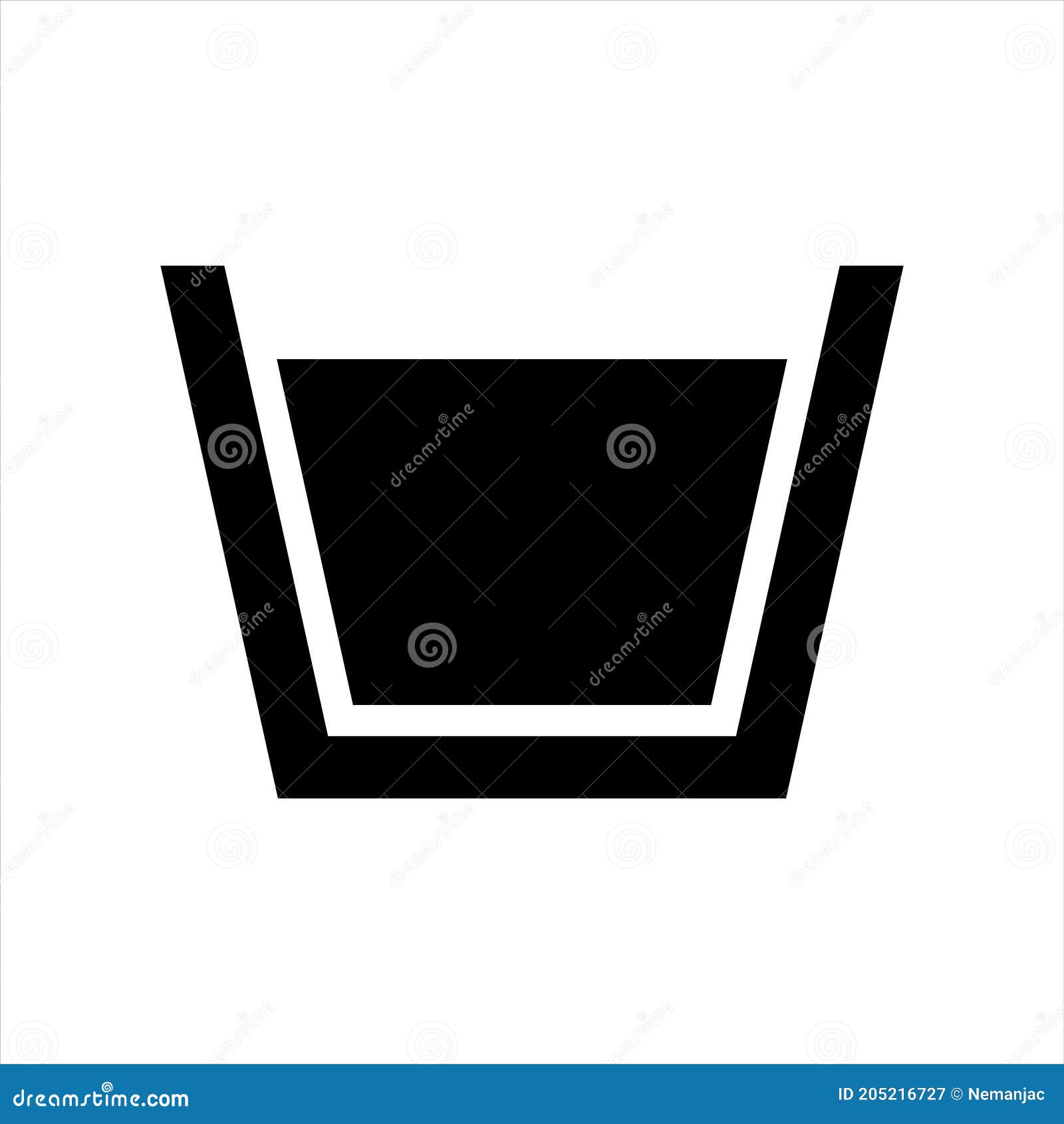 Water bowl icon stock vector. Illustration of dining - 205216727