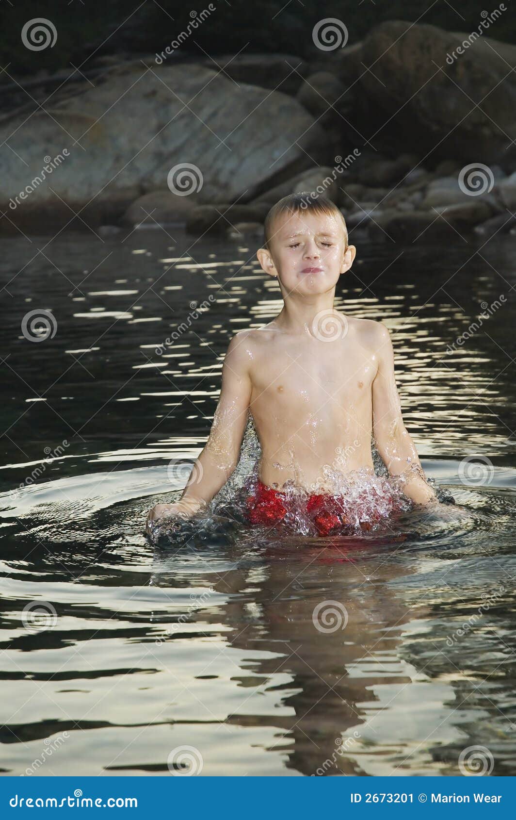 Water boy stock image. Image of river, male, water, liquid - 2673201