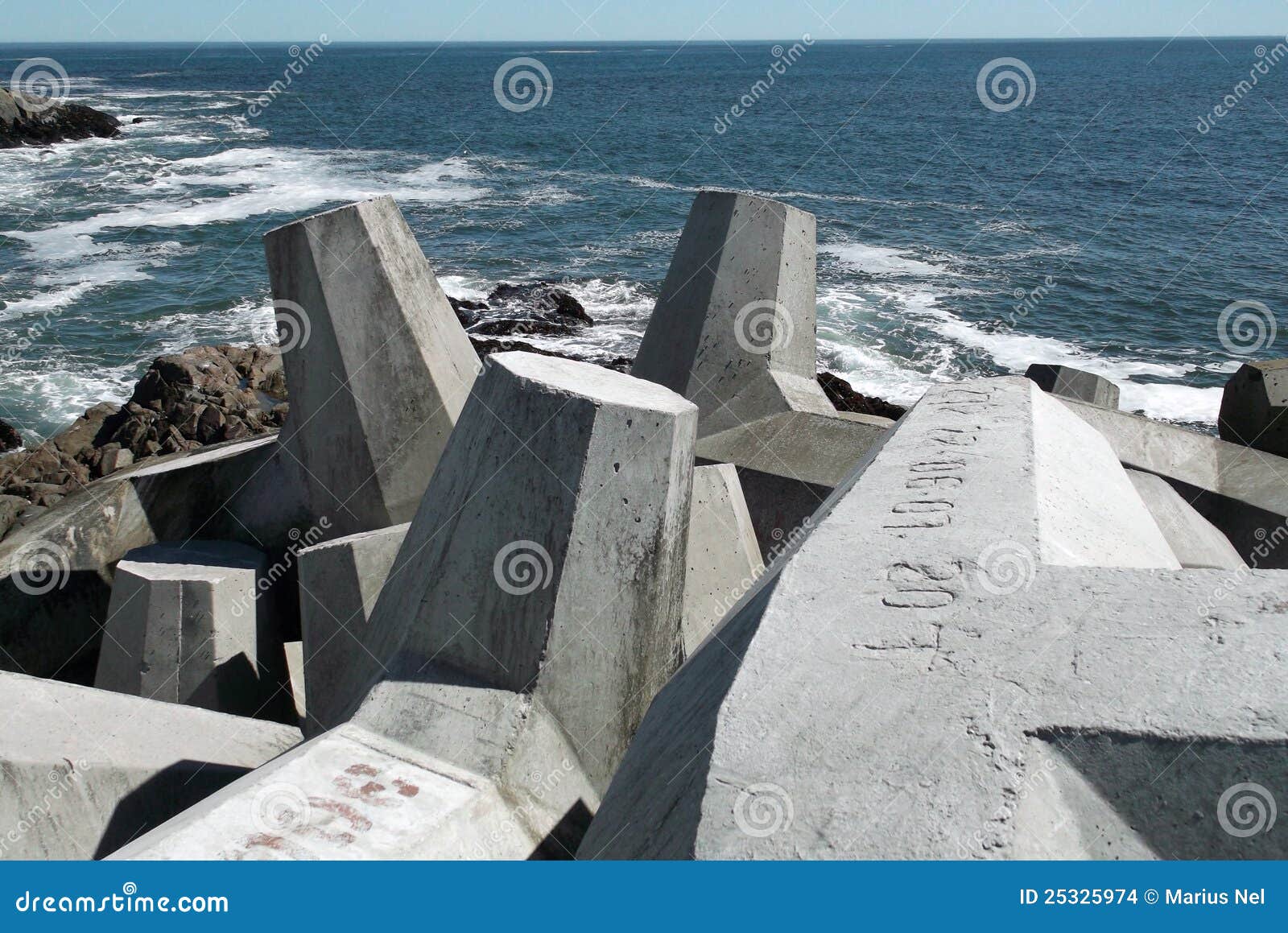 Water breakers and ocean stock photo. Image of dolos - 25325974