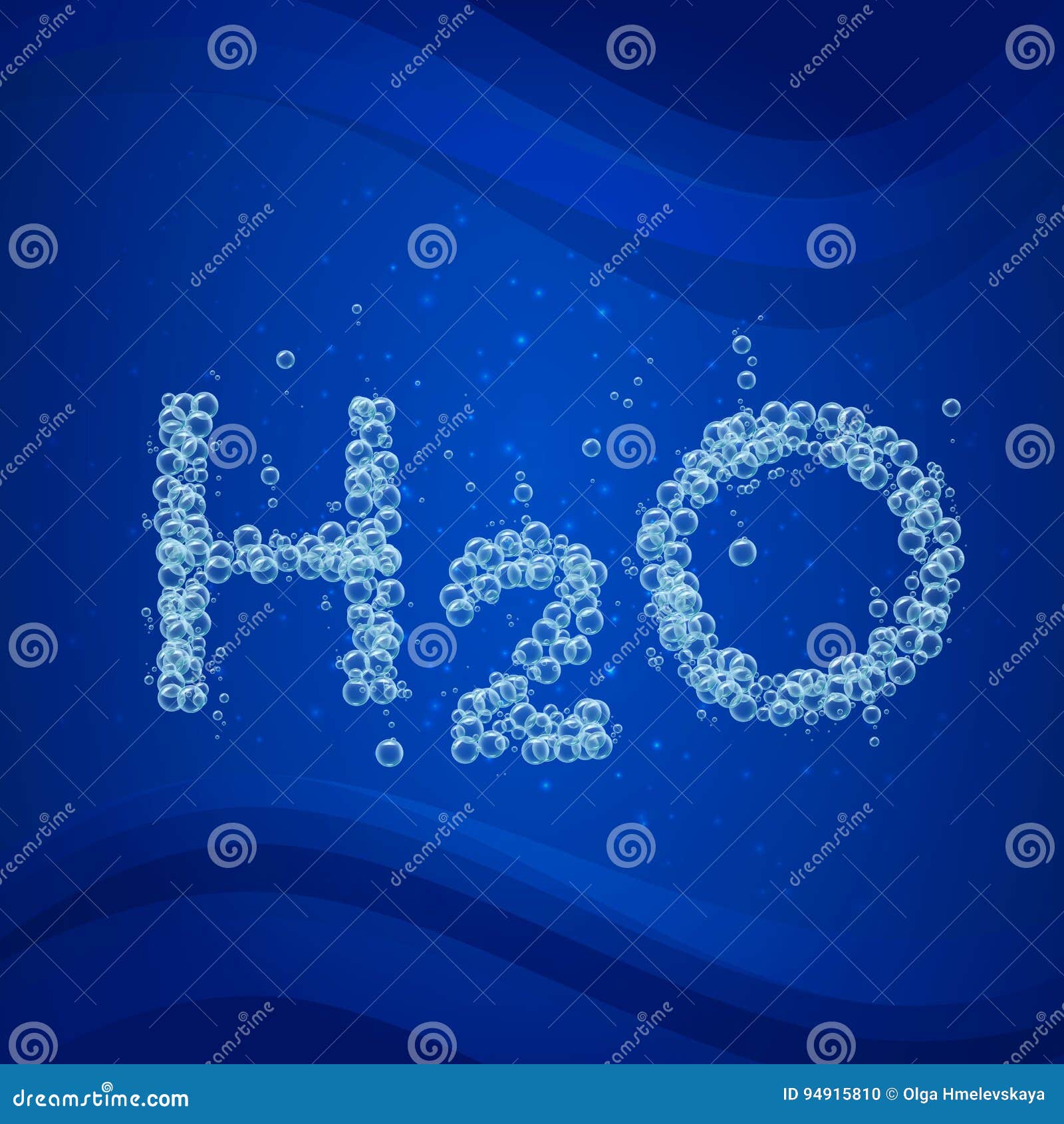 Water Bubble Background H2o Stock Vector - Illustration of fluid ...
