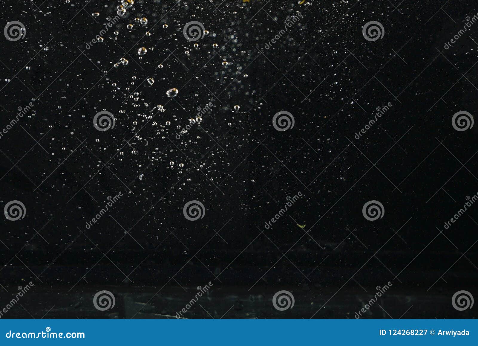 Water Bubble In Water On Black Backgrounds Stock Image | CartoonDealer ...