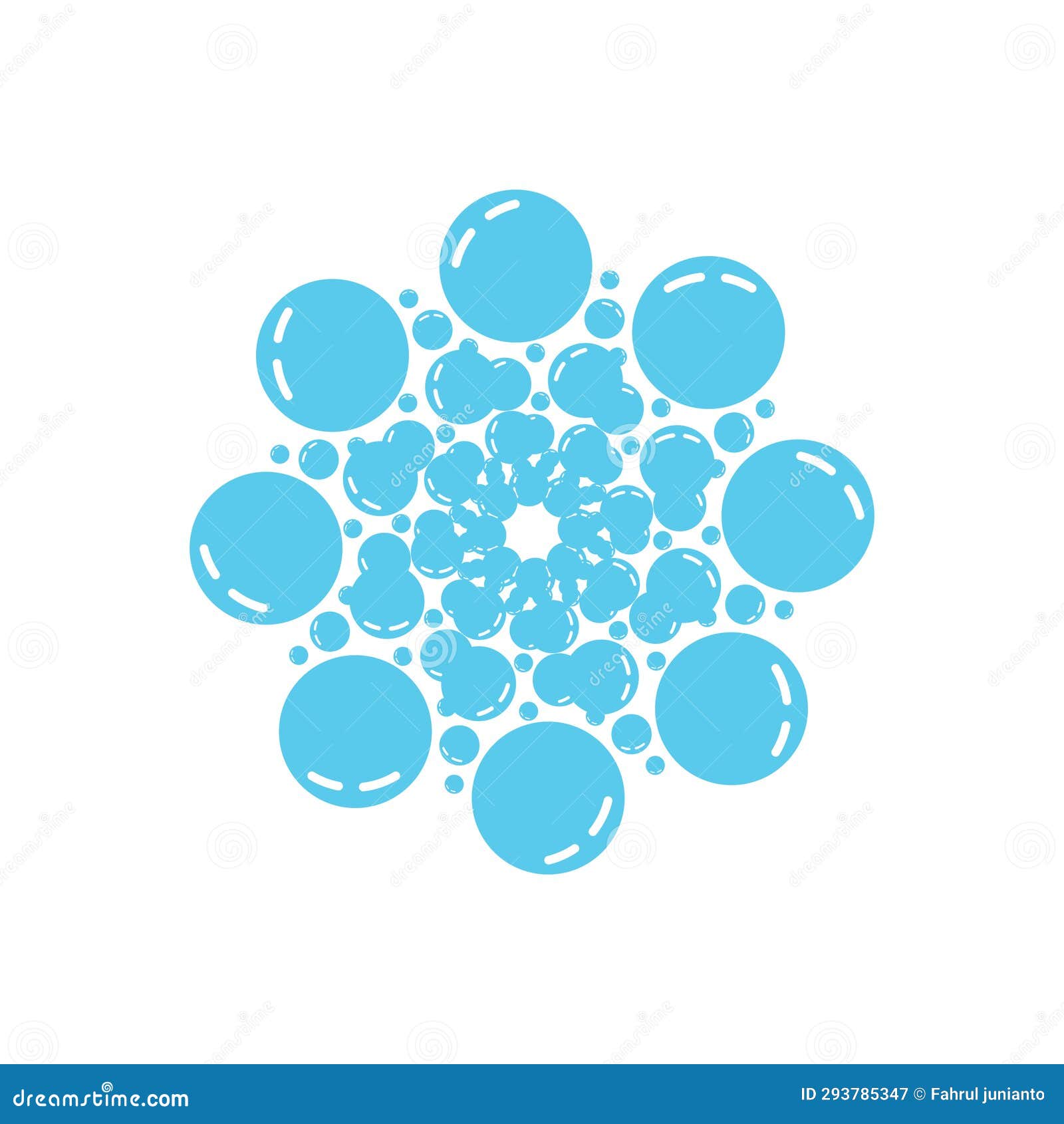 Water Bubble Icon Design Template Isolated Vector Image Stock Vector ...