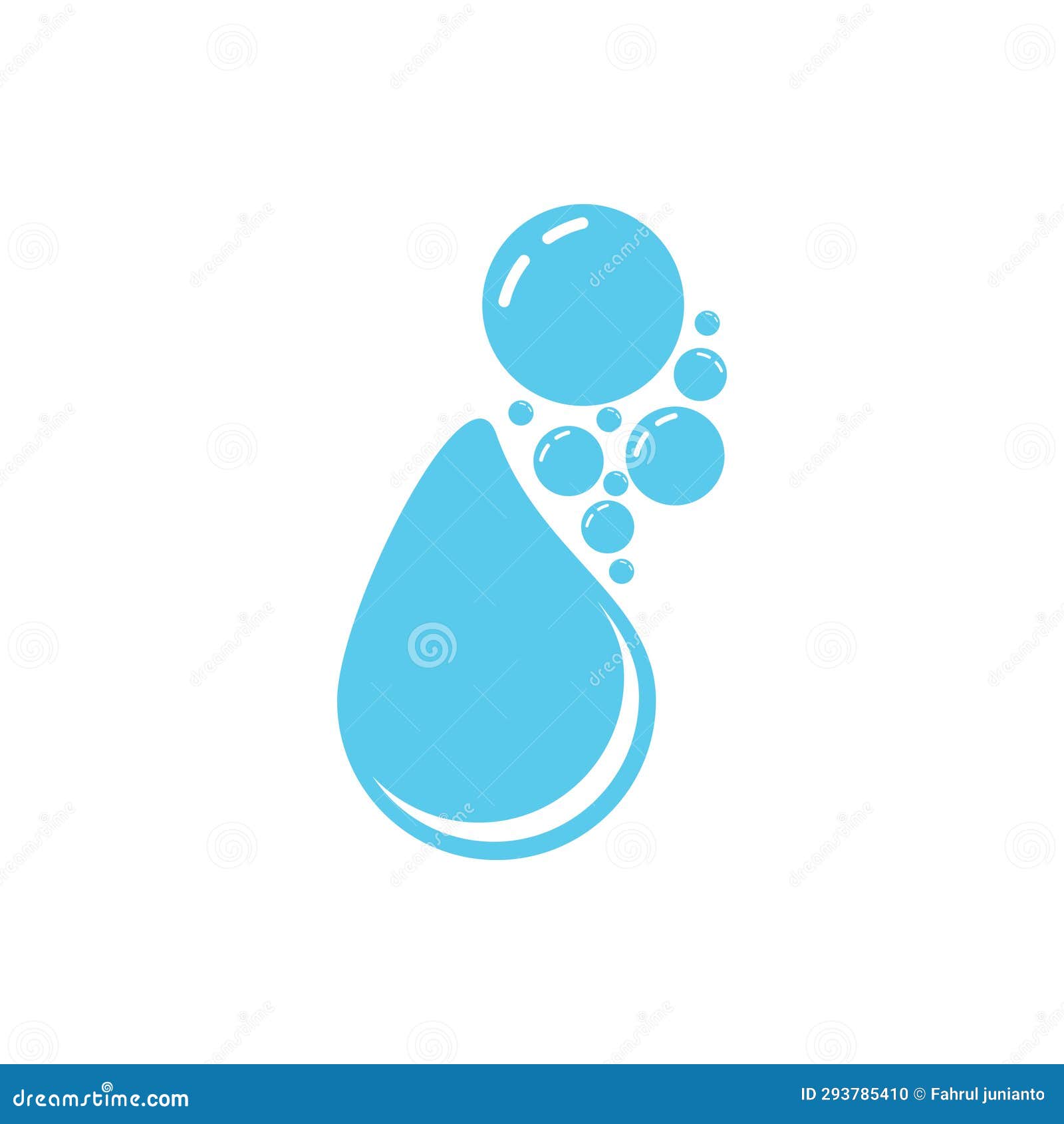 Water Bubble Icon Design Template Isolated Vector Image Stock Vector ...