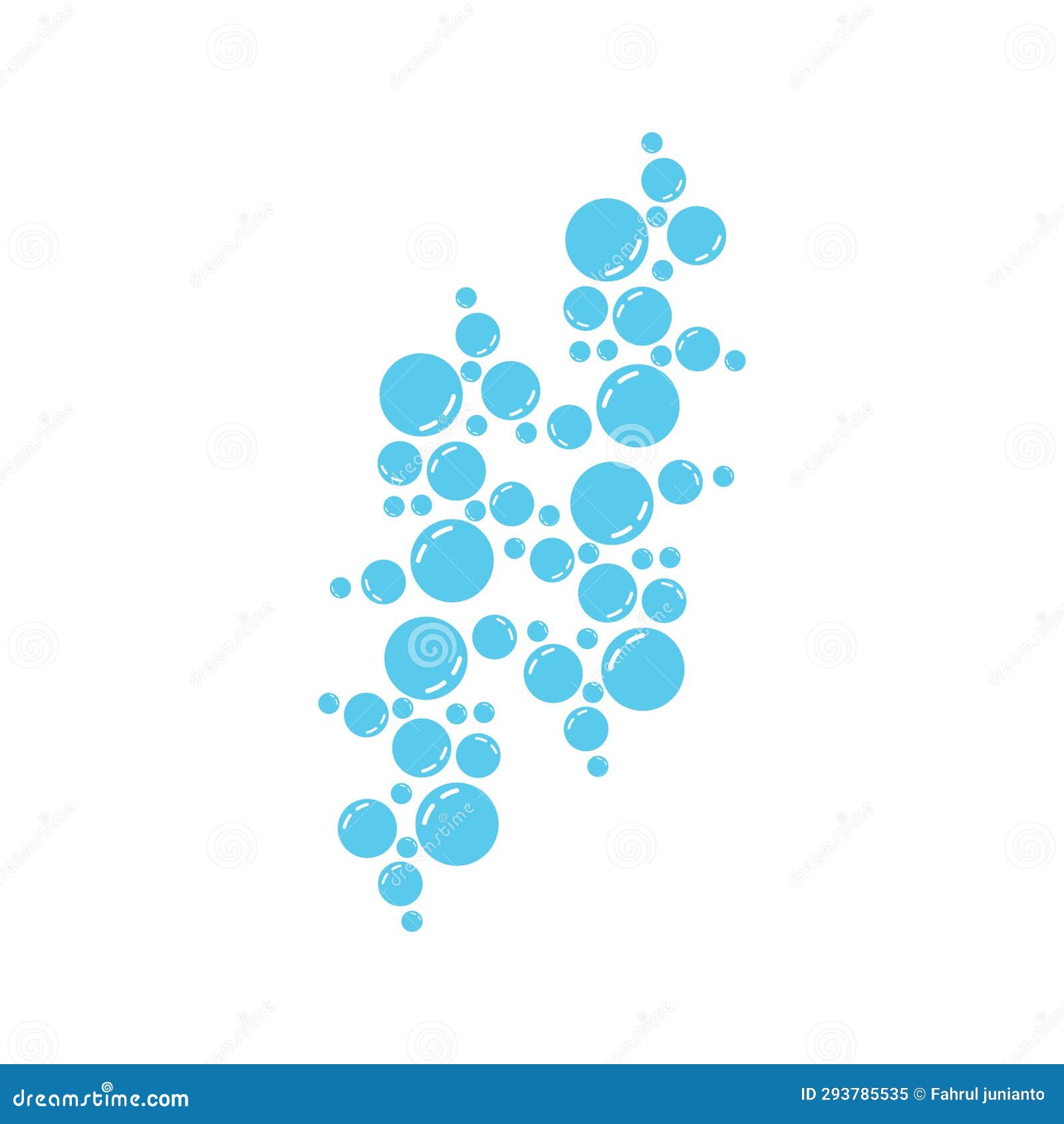 Water Bubble Icon Design Template Isolated Vector Image Stock Vector ...