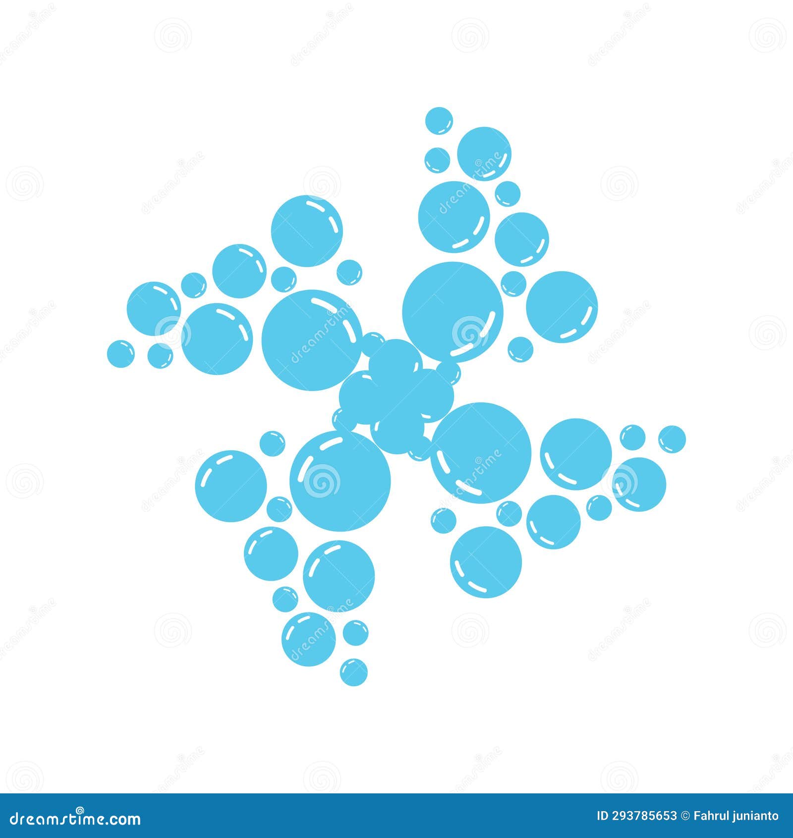 Water Bubble Icon Design Template Isolated Vector Image Stock Vector ...