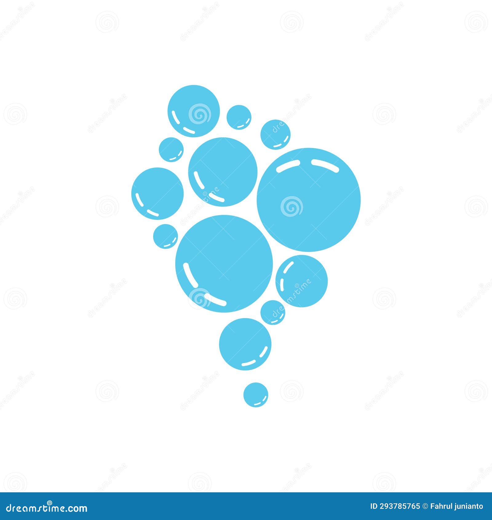 Water Bubble Icon Design Template Isolated Vector Image Stock Vector ...