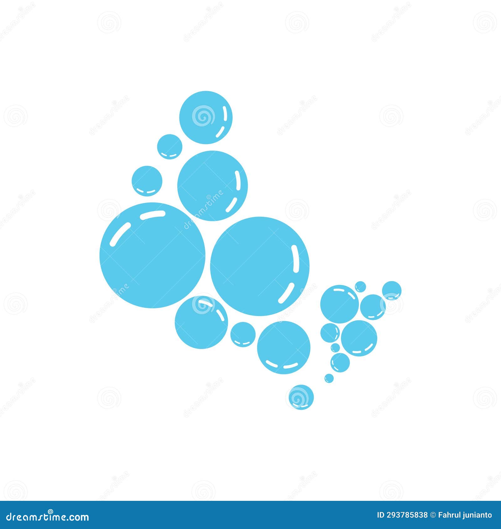 Water Bubble Icon Design Template Isolated Vector Image Stock Vector ...