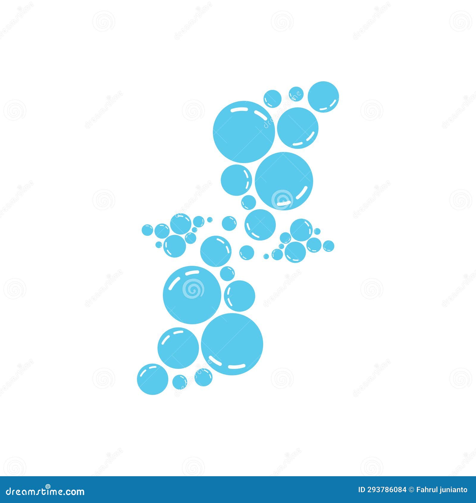 Water Bubble Icon Design Template Isolated Vector Image Stock Vector ...