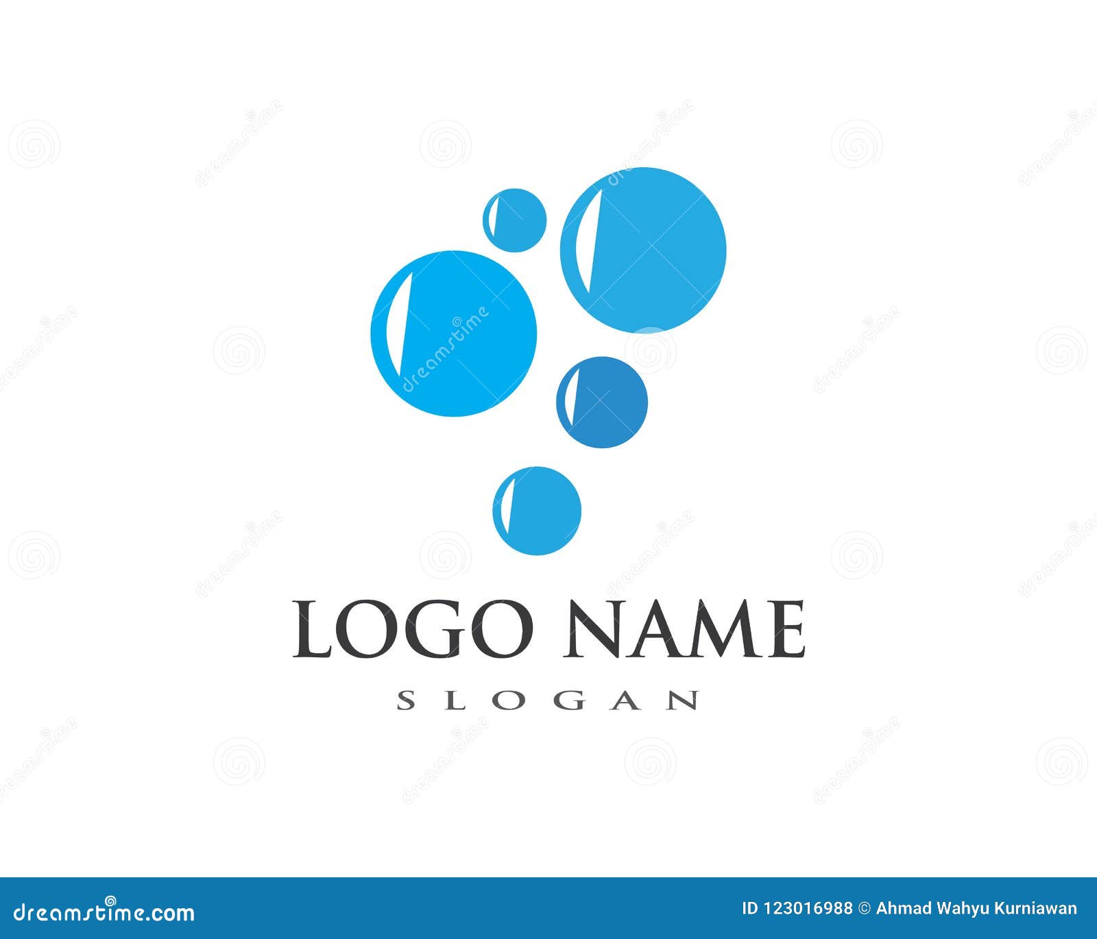 Water bubble icon stock vector. Illustration of bright - 123016988