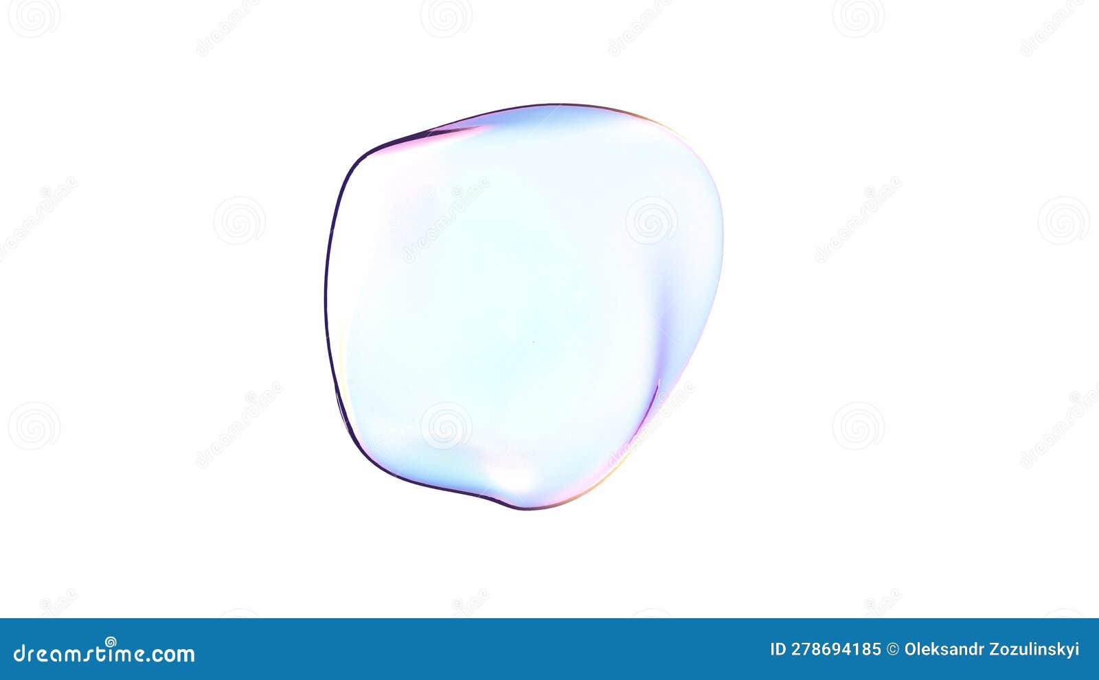 Water Bubble on a Transparent Back Intro 3d Stock Illustration ...