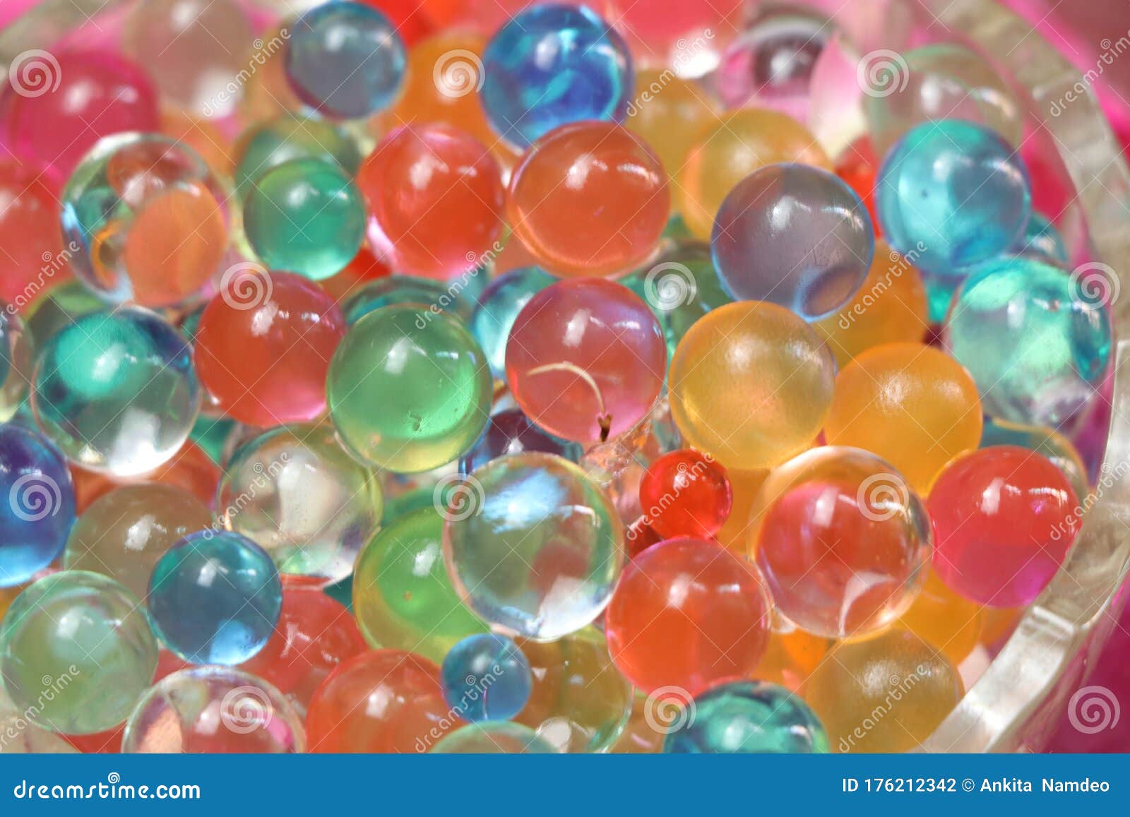 Water Bubbles Ball in Different Shapes Stock Photo - Image of pink ...