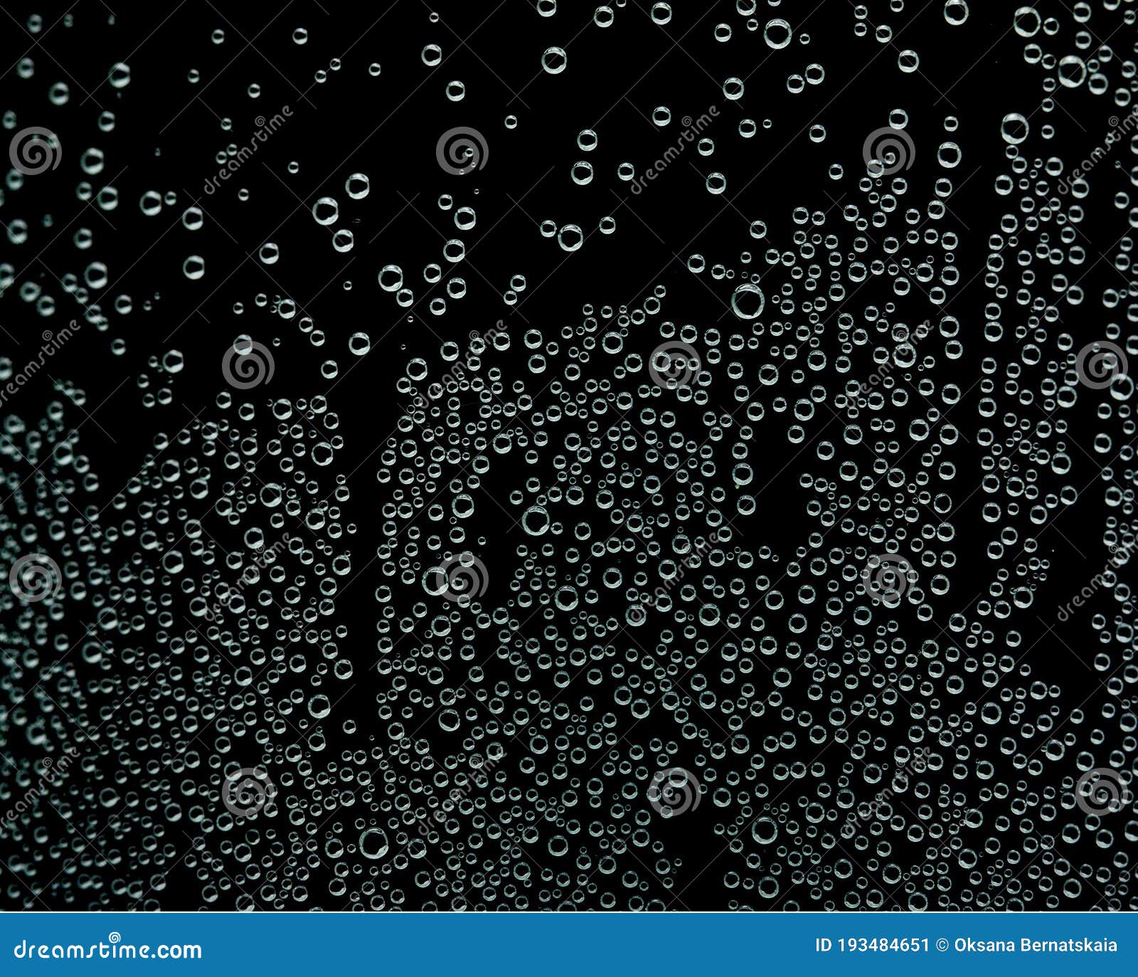Water Bubbles on a Black Background As a Background Stock Image - Image ...