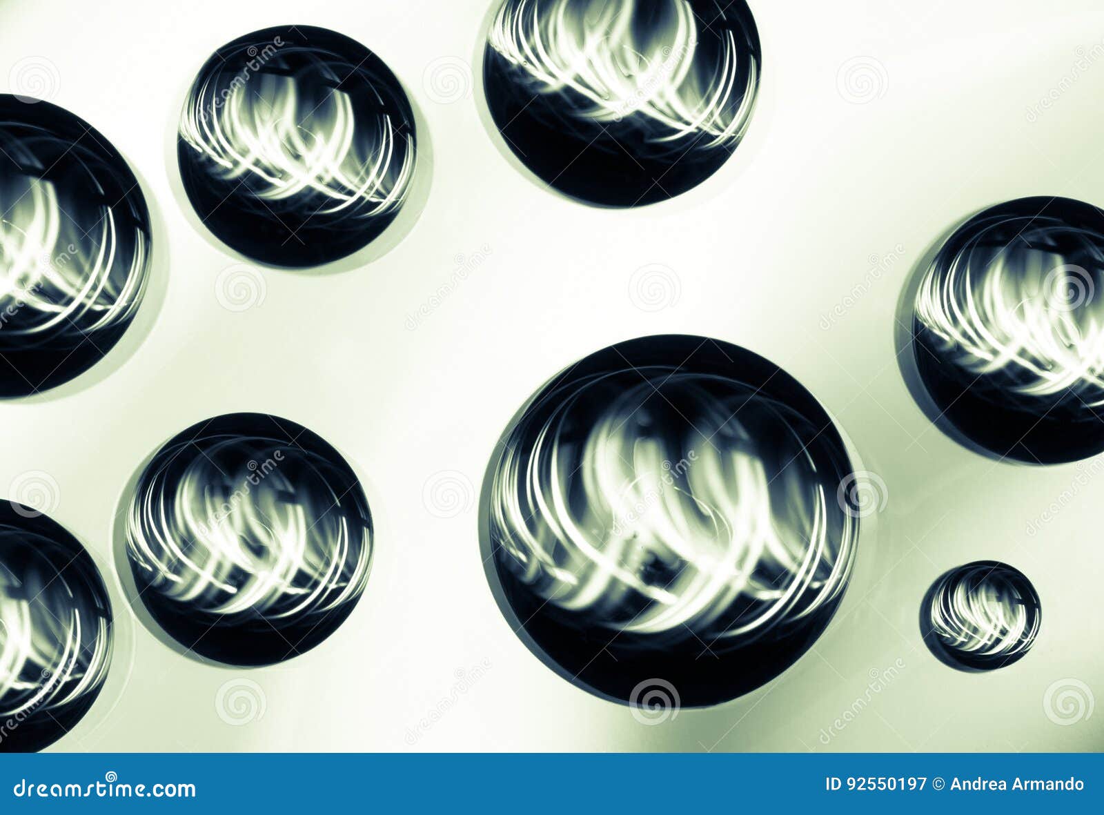 Water Bubbles on Compact Disc Surface Stock Image - Image of bubble ...