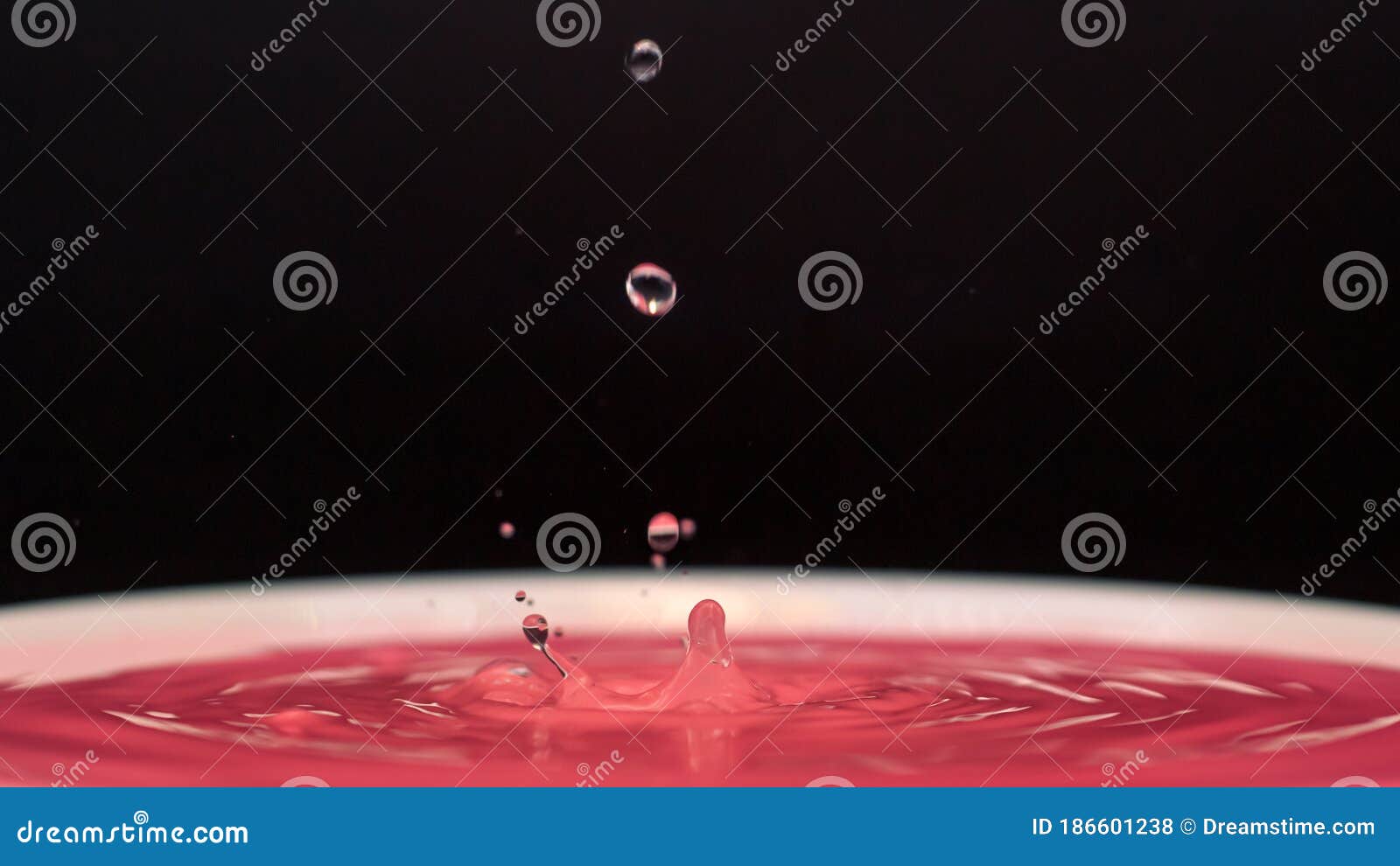 Water Bubbles Falling in Pink Color Stock Photo - Image of clear ...