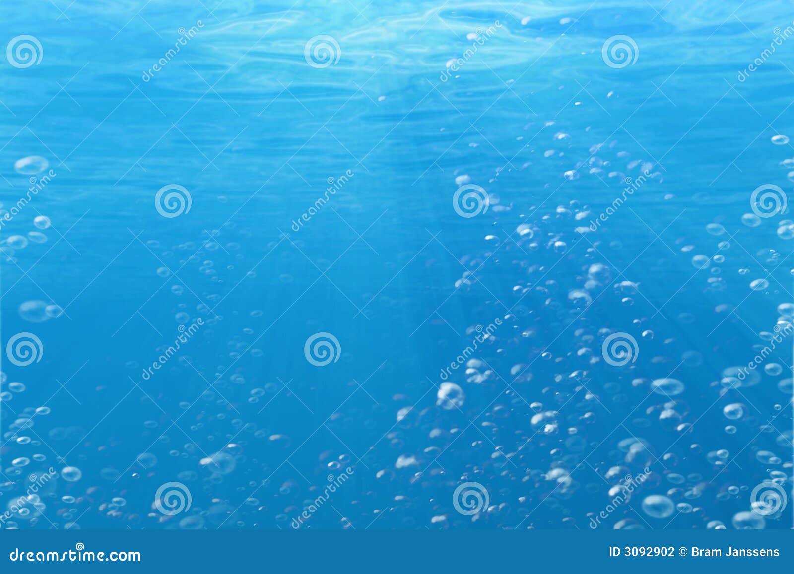 Water bubbles going up stock illustration. Illustration of underwater ...