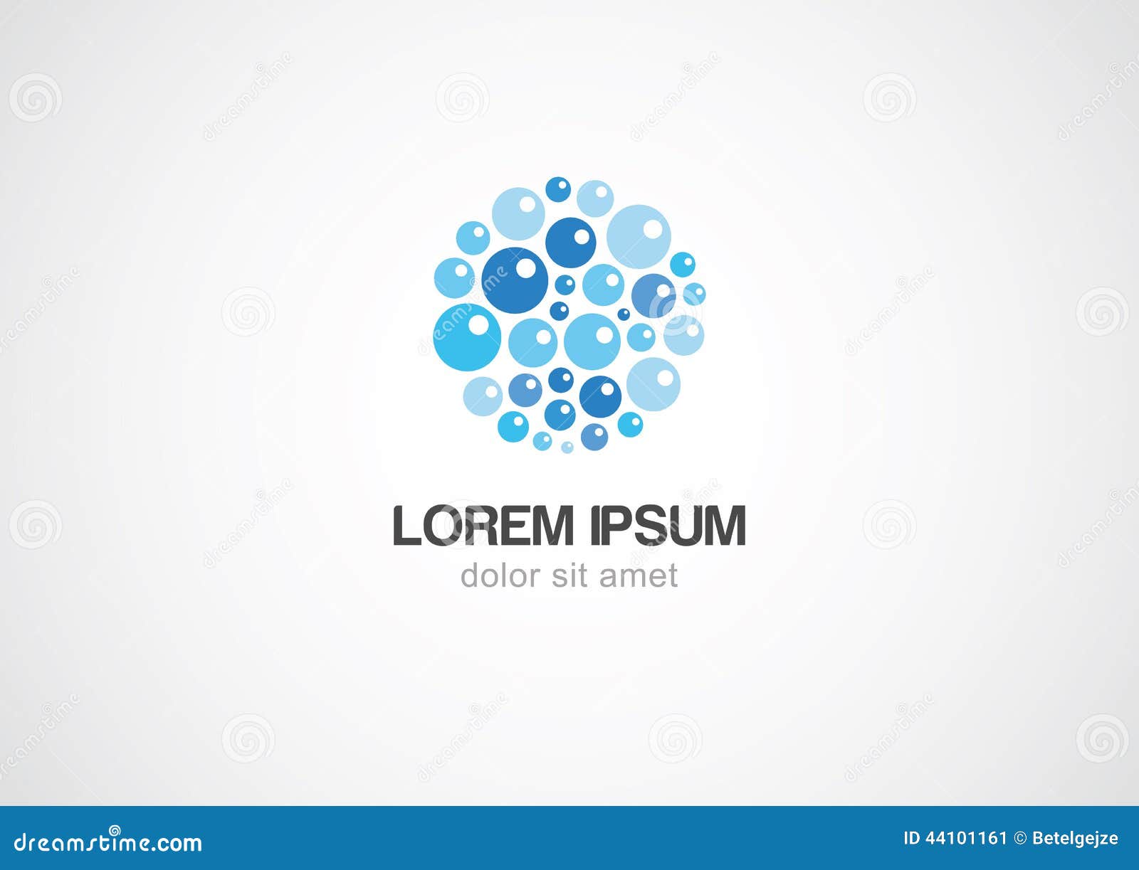 Water Bubbles Logo Template. Vector Icon Stock Vector - Illustration of ...