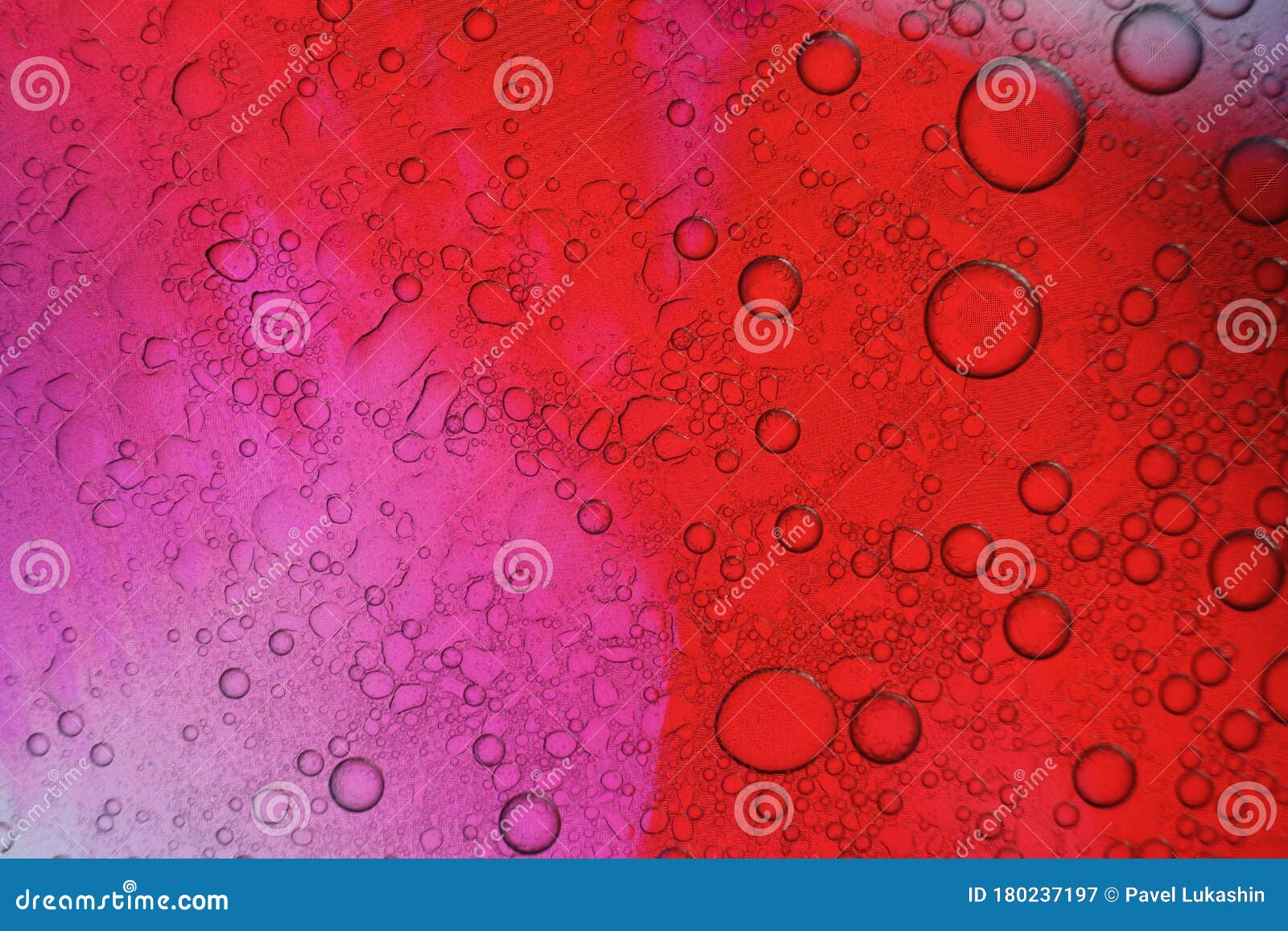 Water Bubbles on Red Background Stock Image - Image of glass ...