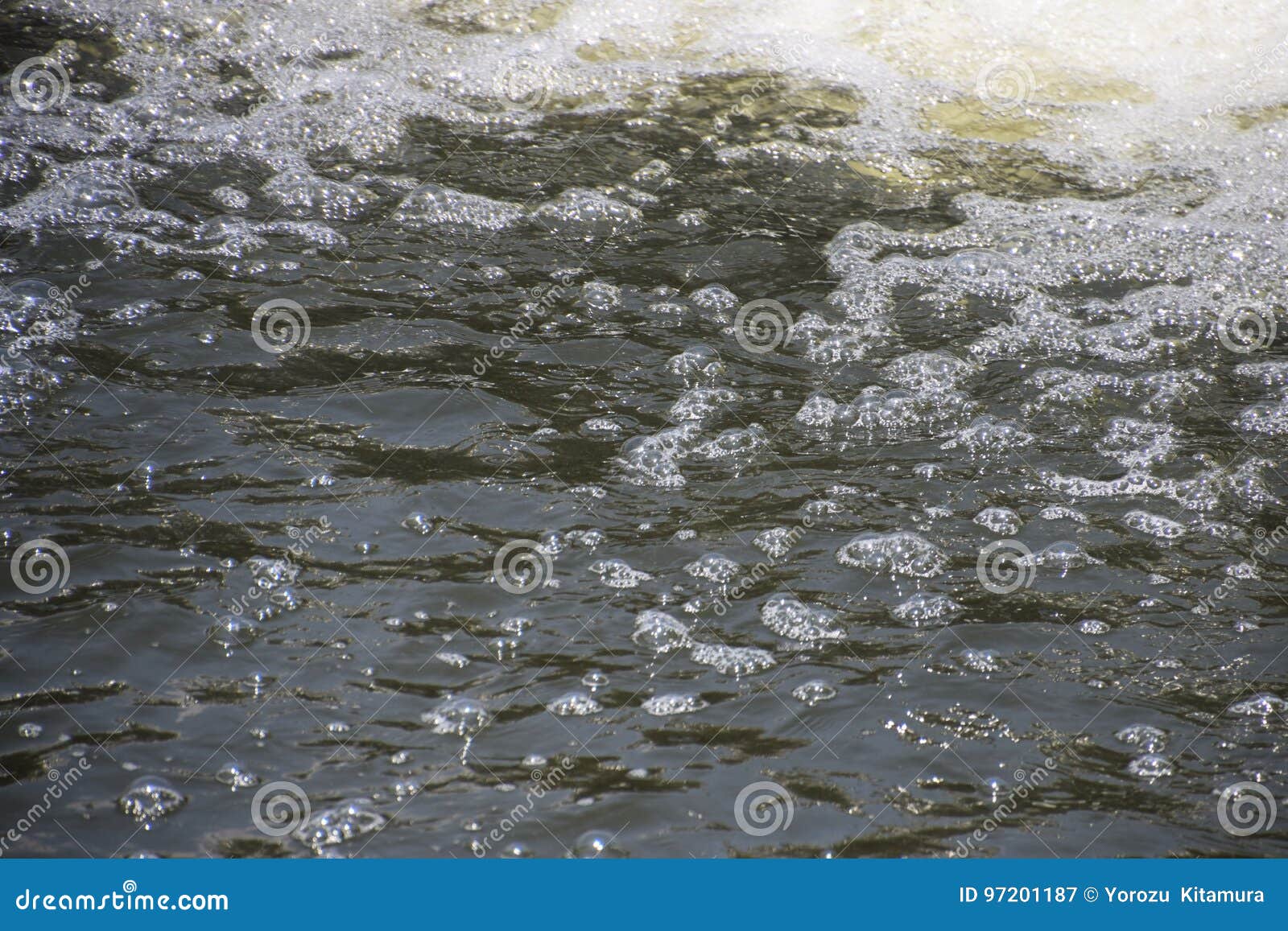 Water and bubbles stock image. Image of flows, waterfall - 97201187