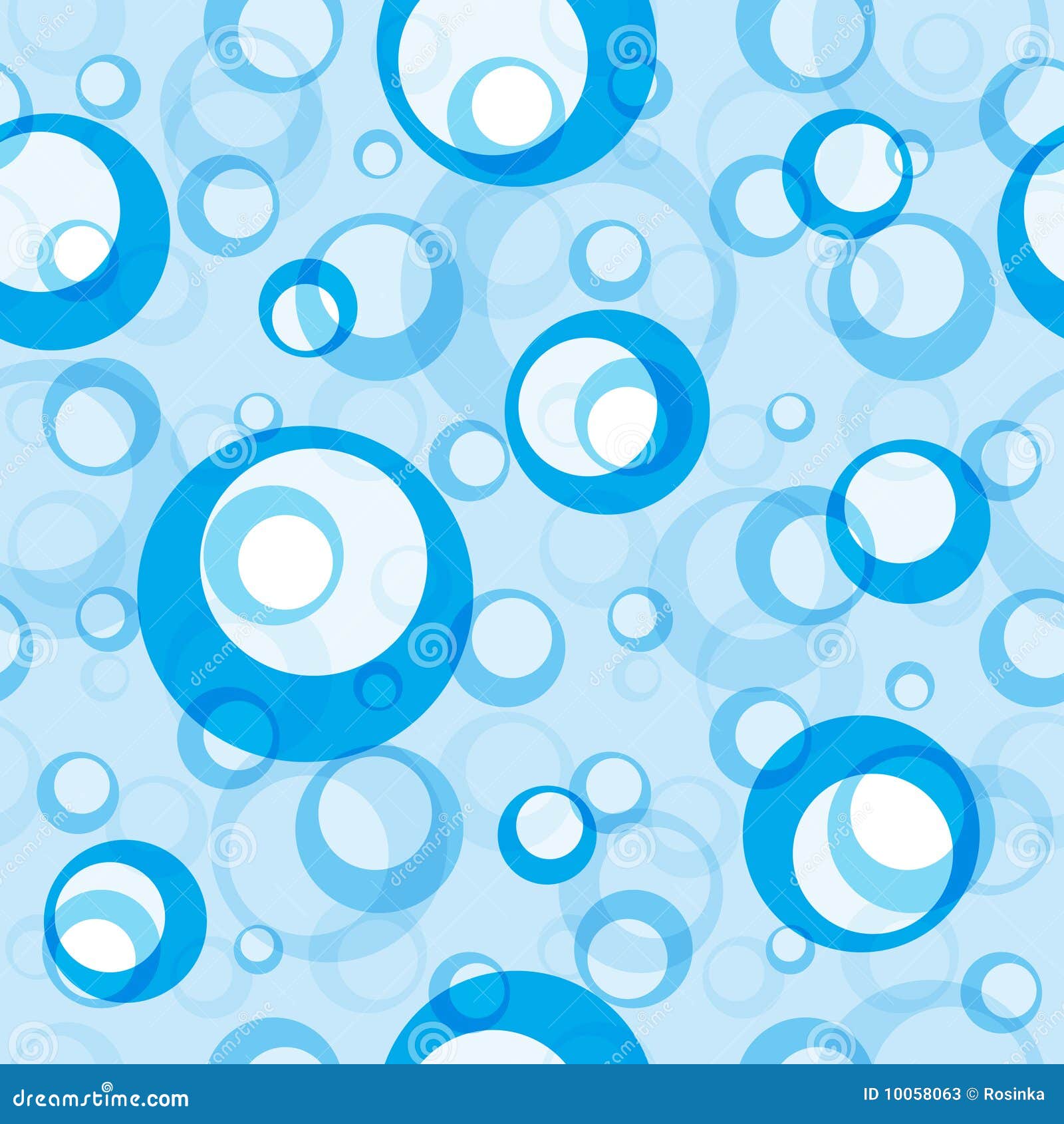 Water Bubbles Seamless Background Stock Illustration - Illustration of ...