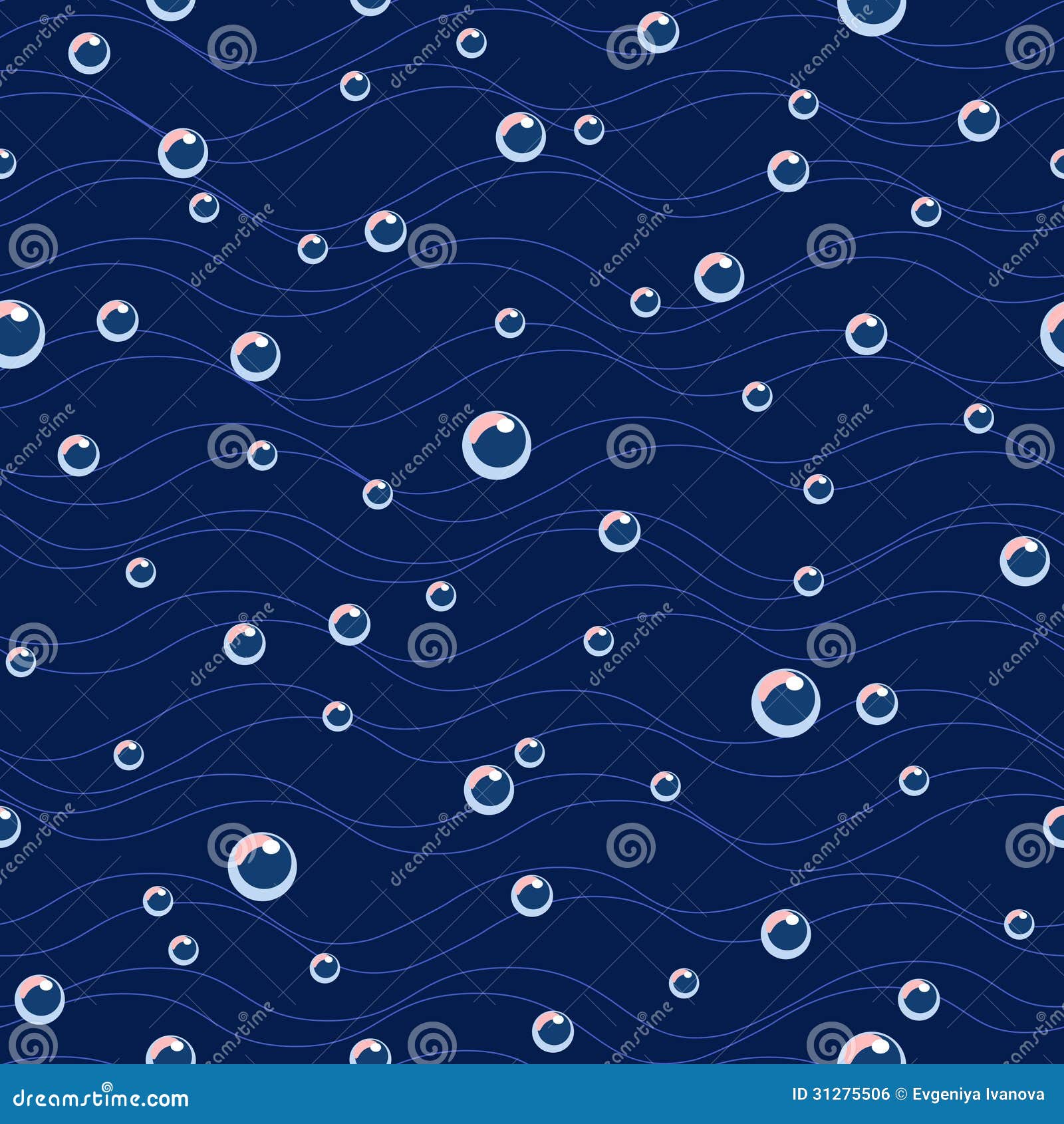 Bubbles Seamless Texture Vector Illustration | CartoonDealer.com #17811302