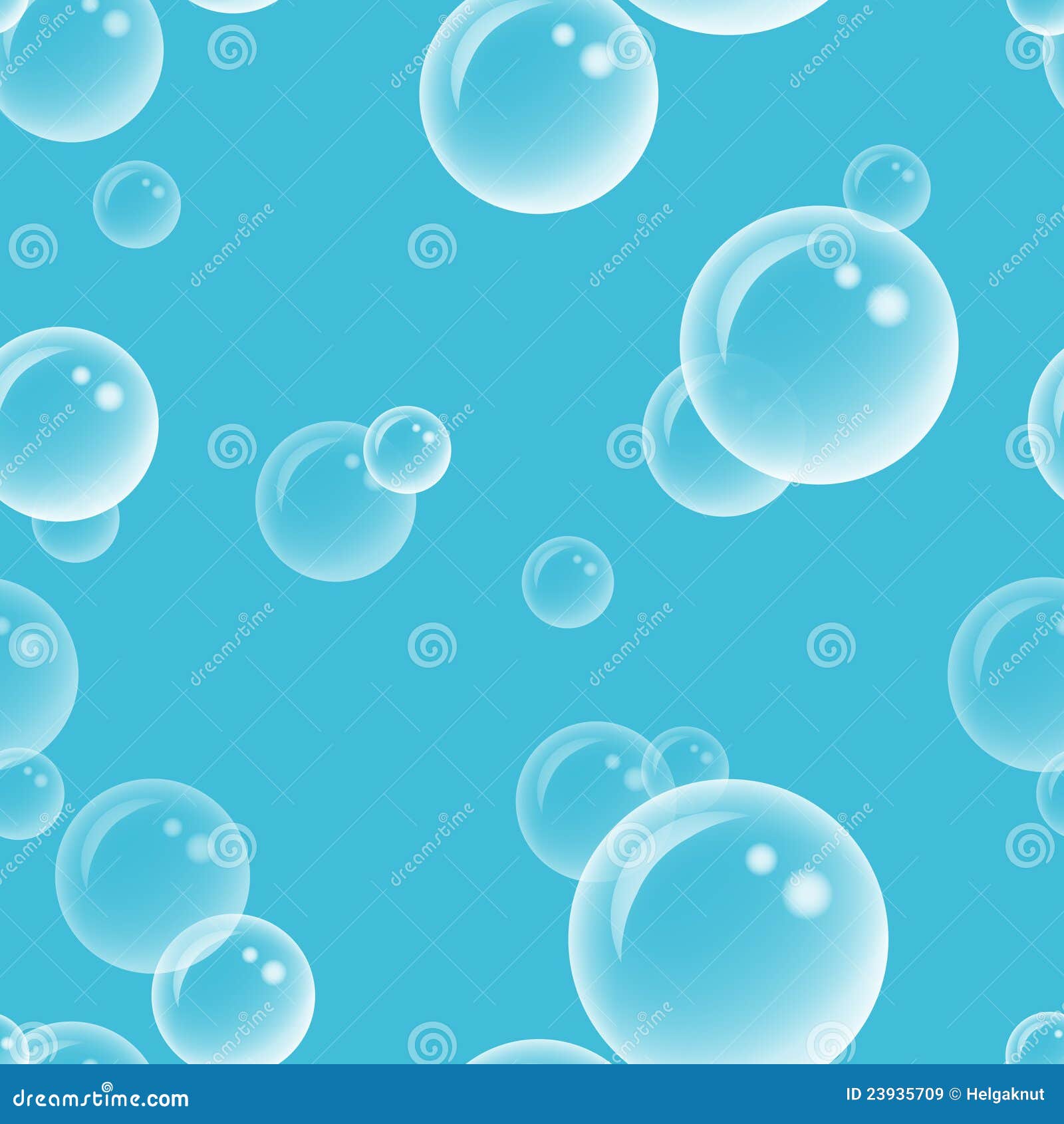 Water Bubbles Seamless Pattern Vector Stock Vector - Illustration of ...