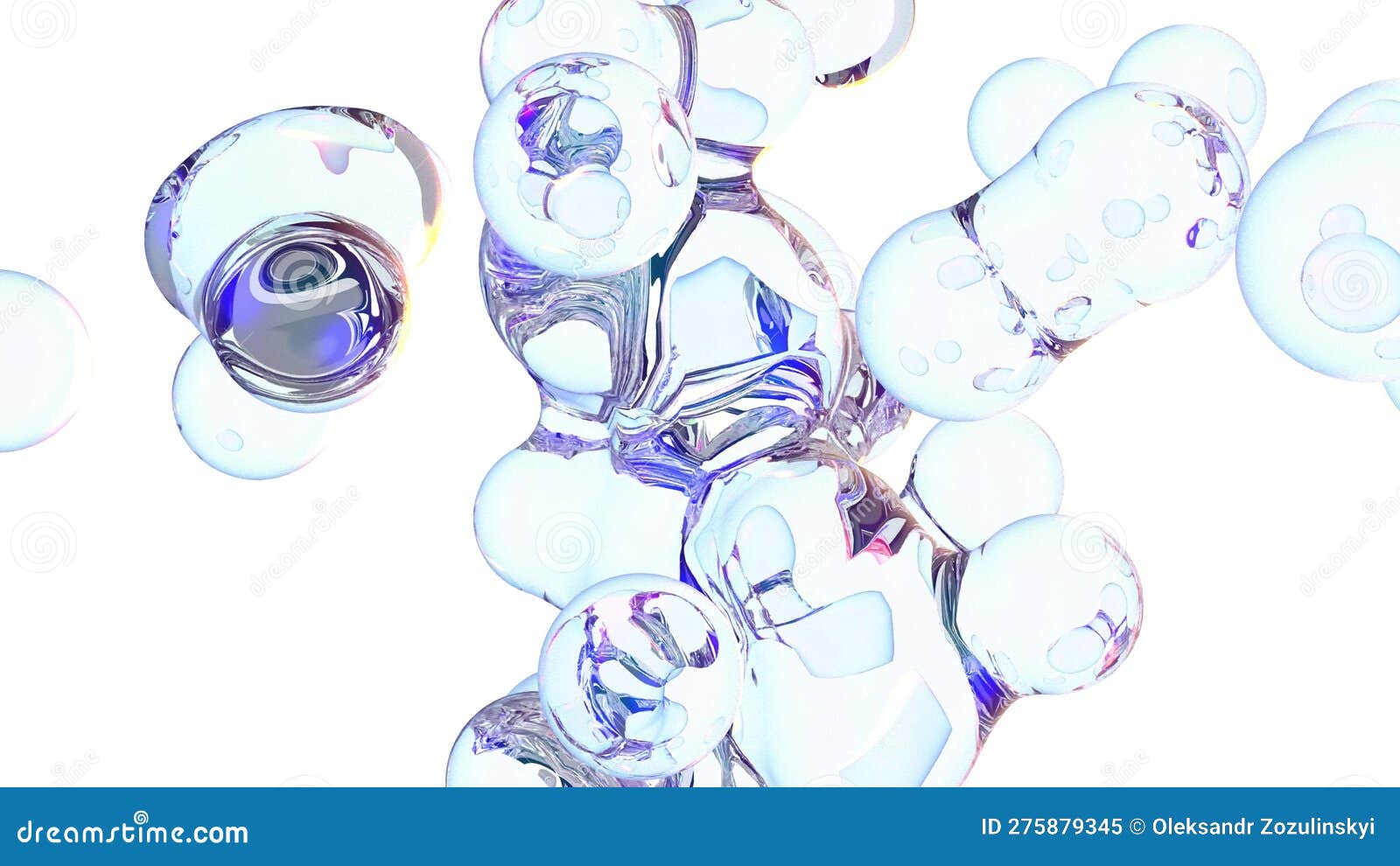 Water Bubbles Slowly Float Up Slow Motion 1000 FPS 3d Stock ...