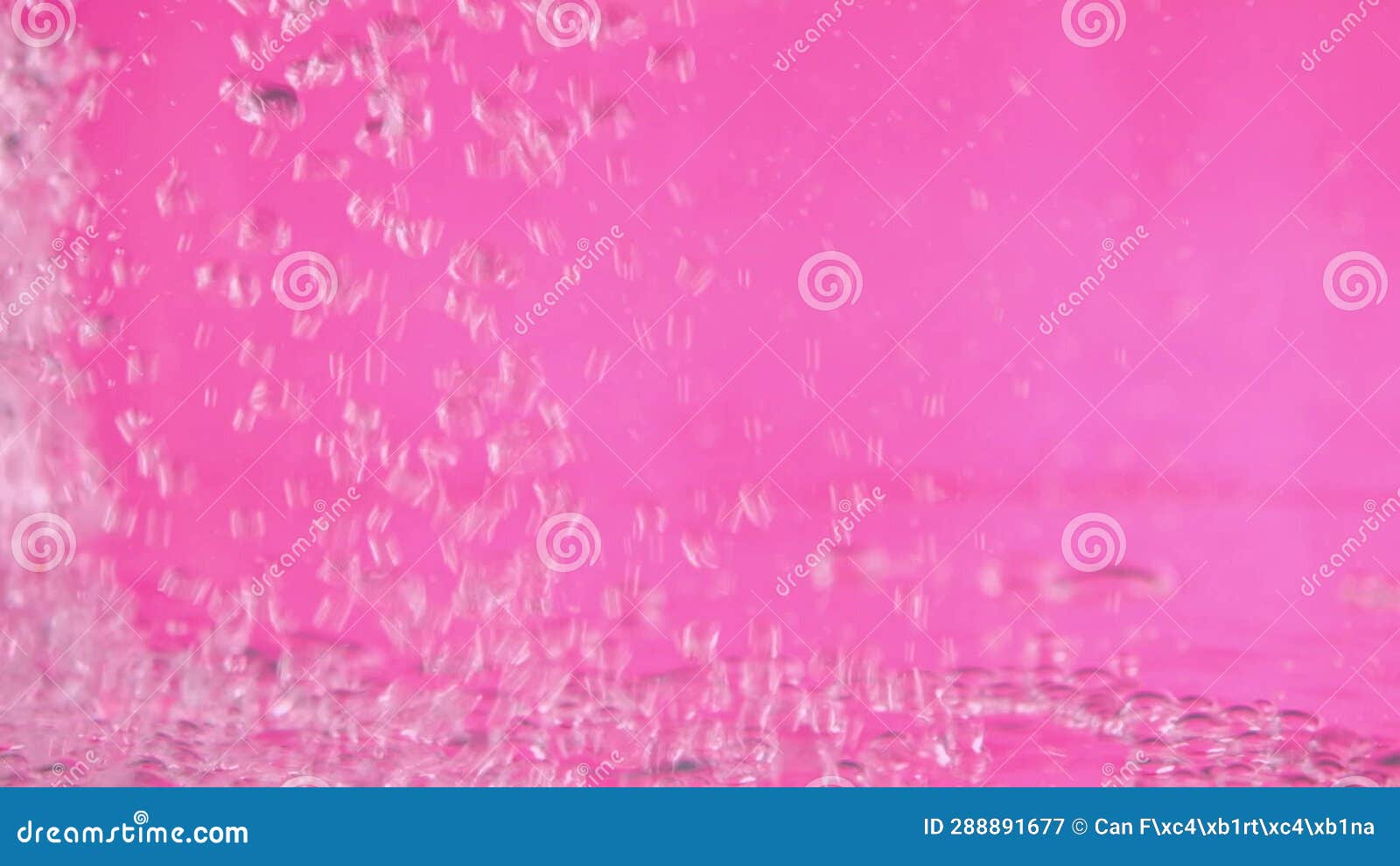 Water Bubbles on Pink Background Stock Video - Video of flowing, pool ...