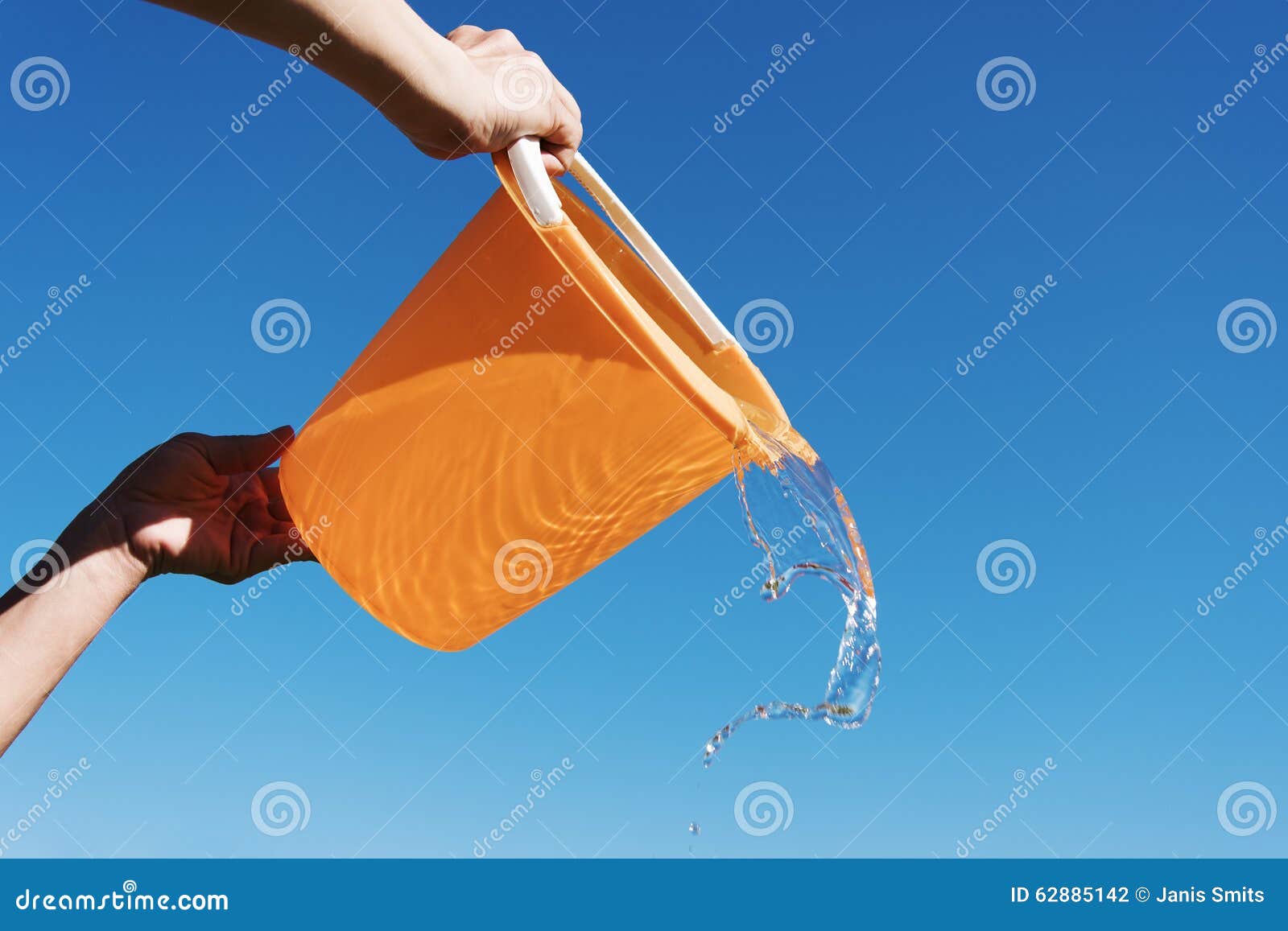 Water and bucket. stock photo. Image of clear, flowing - 62885142