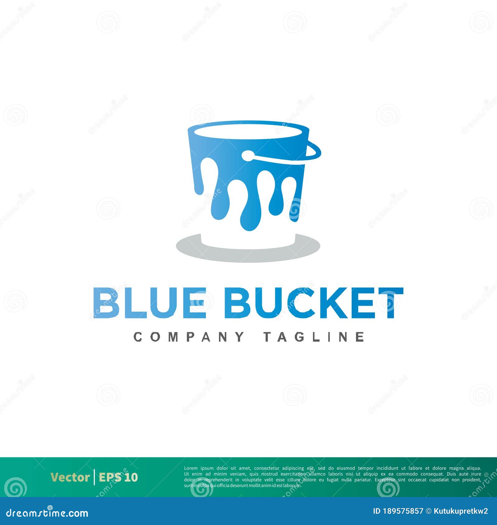 Water and Bucket Icon Vector Logo Template Illustration Design. Vector ...