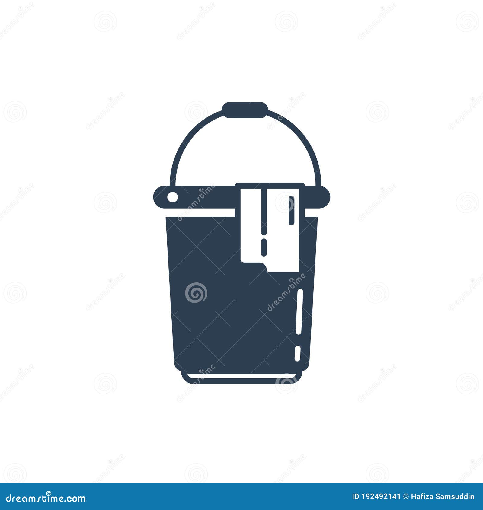 Water Bucket. Vector Illustration Decorative Design Stock Vector ...