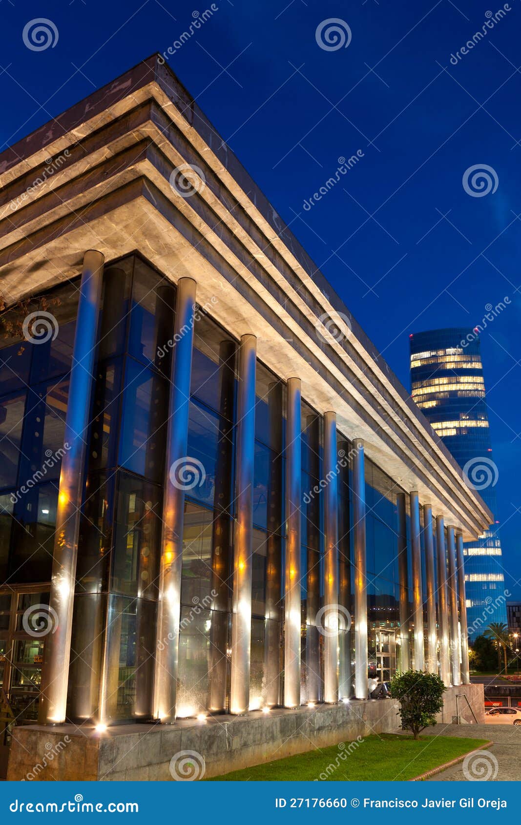 Water building, Bilbao editorial image. Image of dark - 27176660