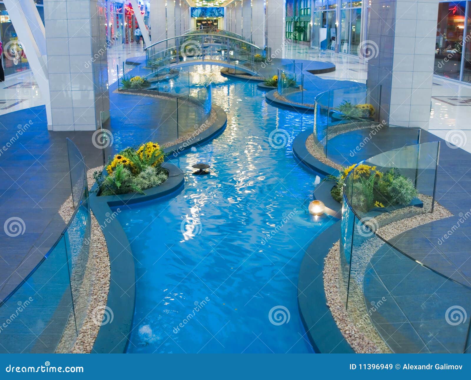 Water building in interior stock image. Image of perimeter - 11396949