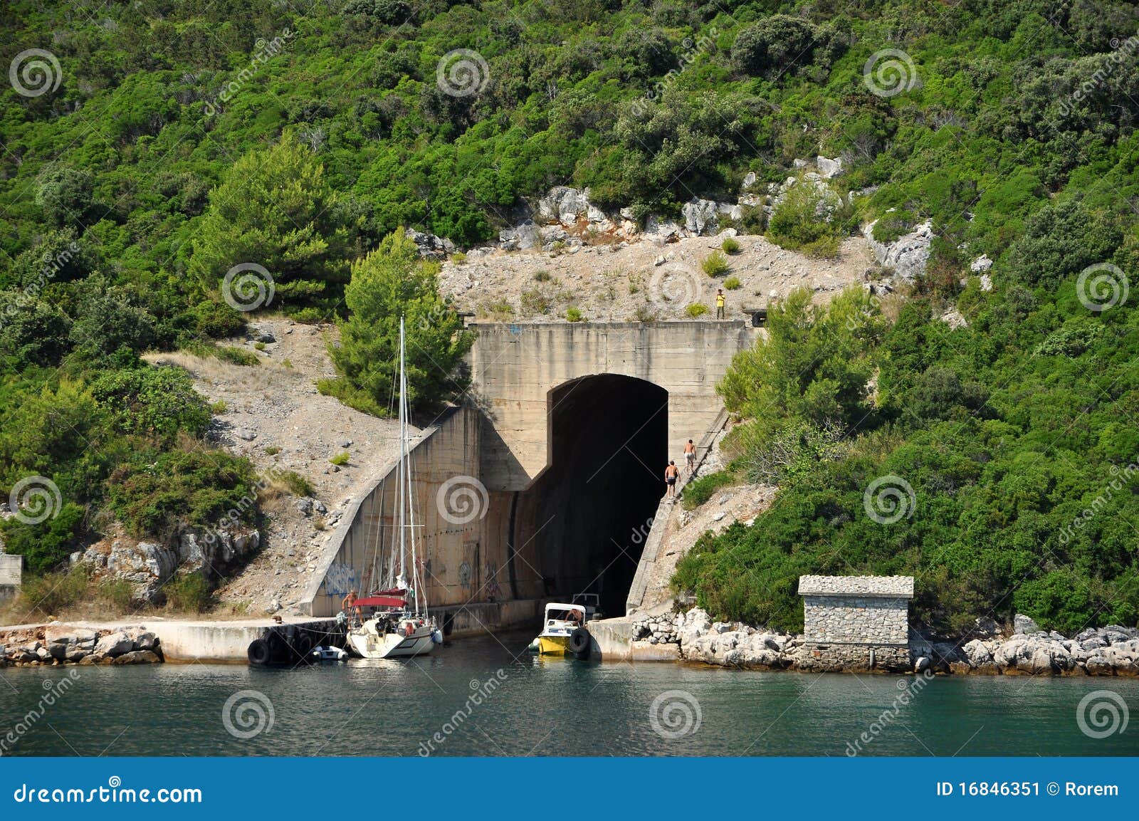 Water bunker stock image. Image of boat, croatia, croatian - 16846351