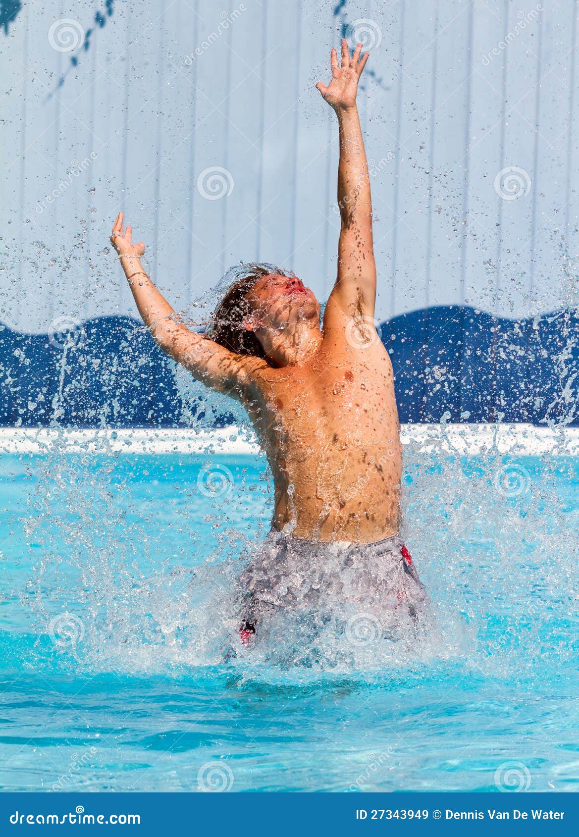 Water burst stock image. Image of male, outdoors, body - 27343949