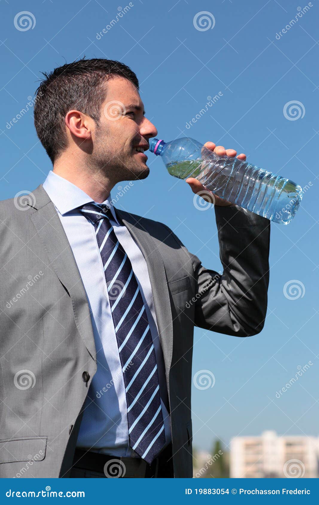 Water for businessman stock photo. Image of blue, suit - 19883054