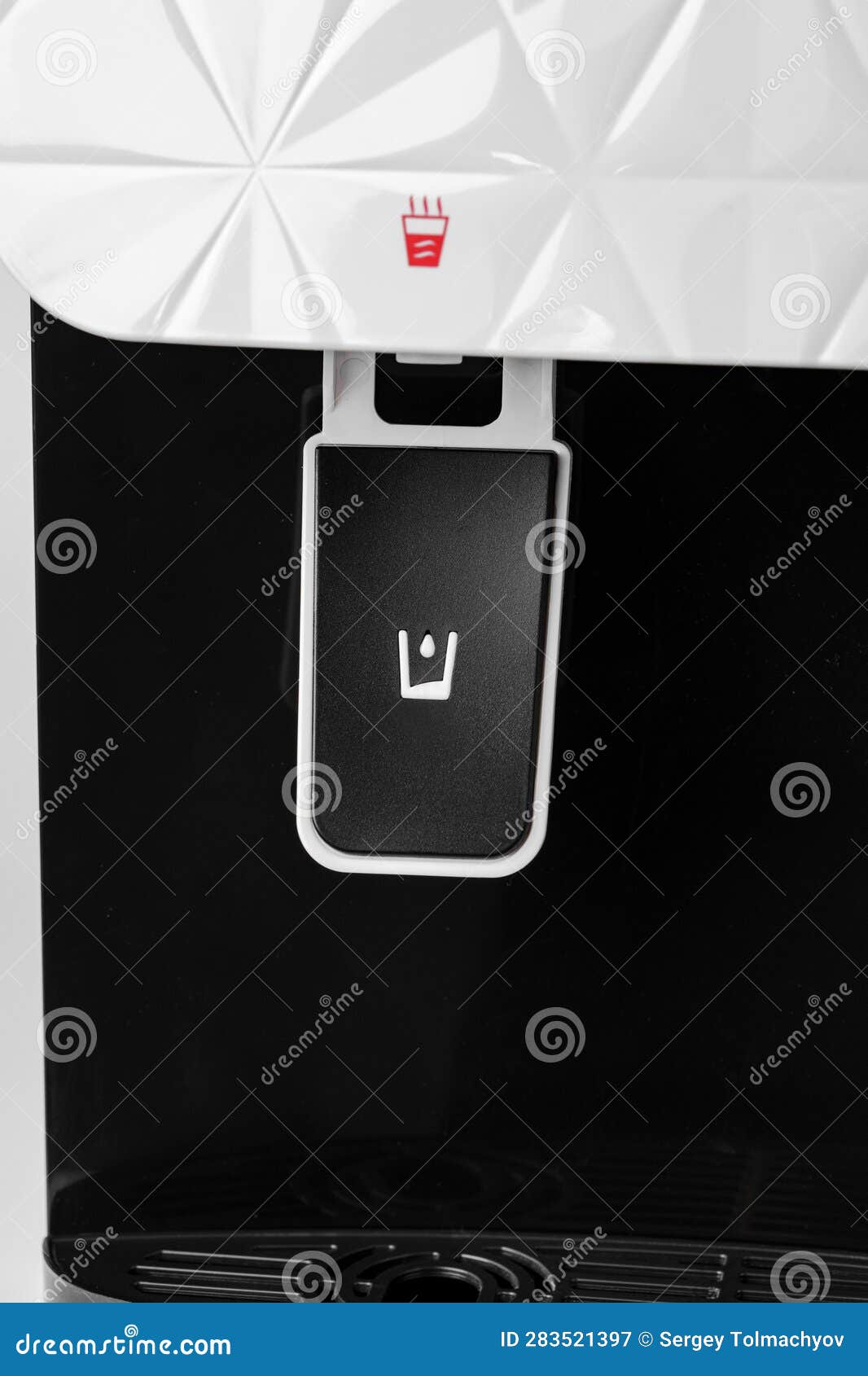 Water Button in the Cooler Close Up Stock Image - Image of water ...