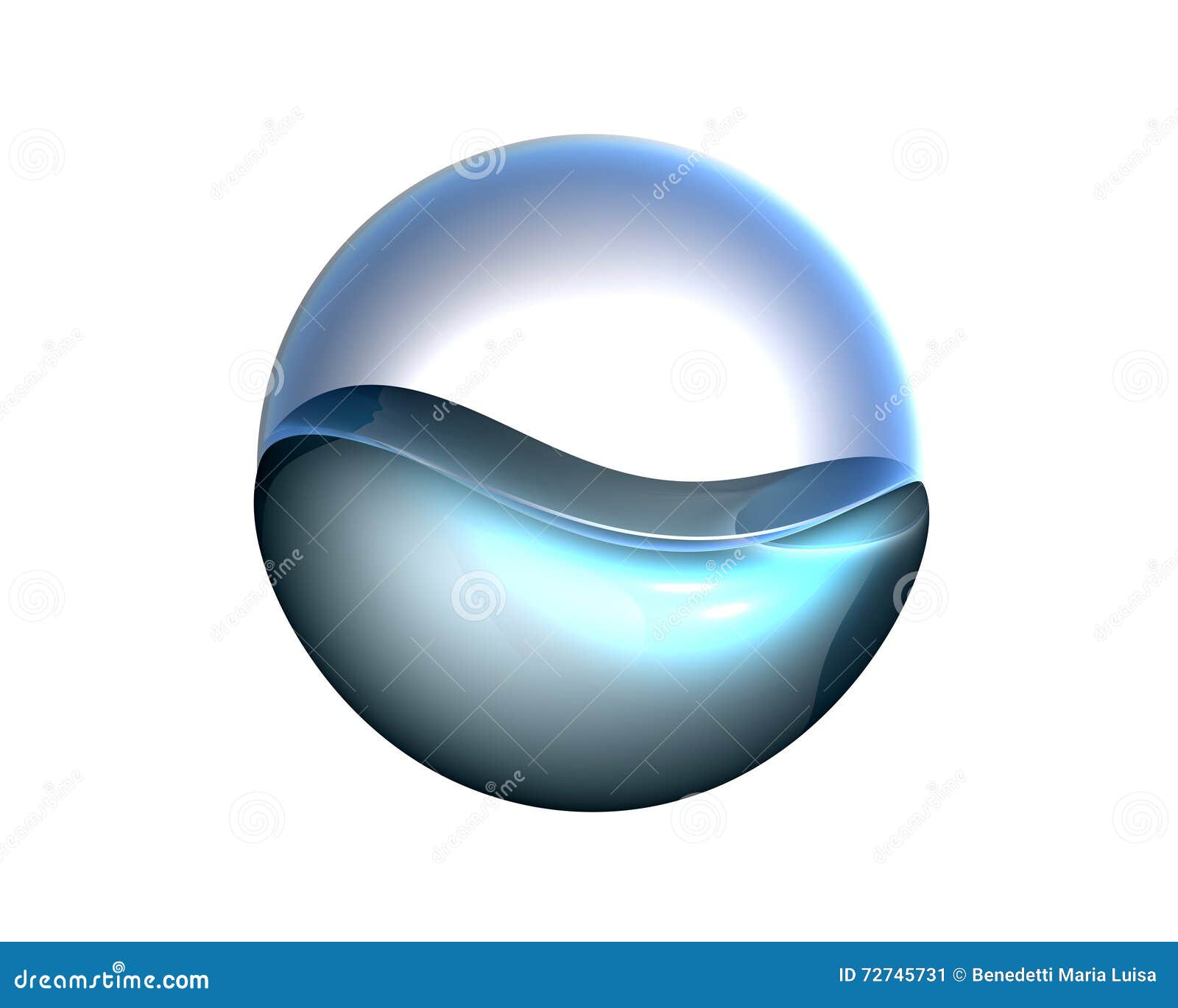 Water Button stock illustration. Illustration of bubble - 72745731