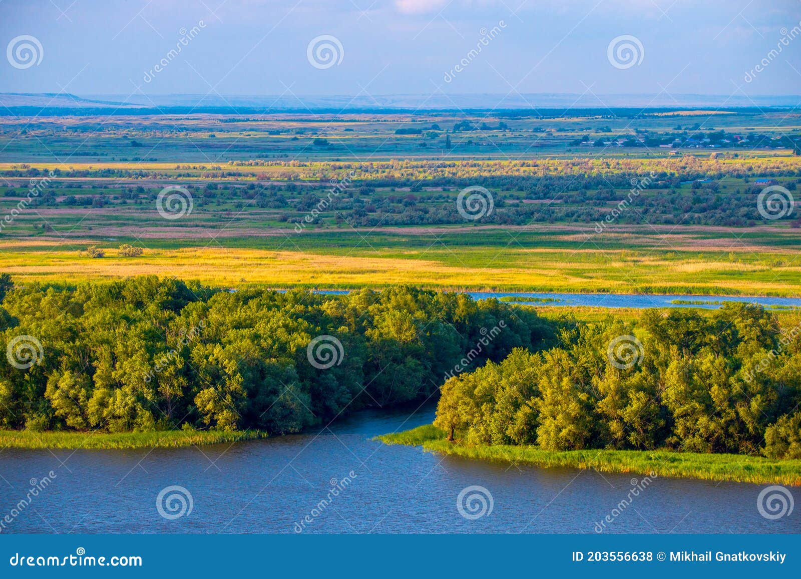 Water Canal Connect with River between Forest Stock Photo - Image of ...